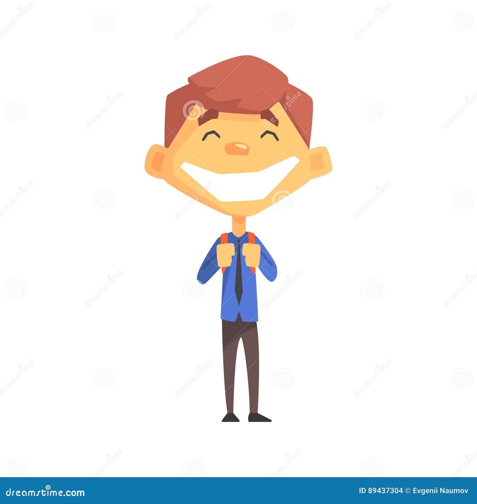 Ecstatic Boy with a Tie, Primary School Kid, Elementary Class Member ...