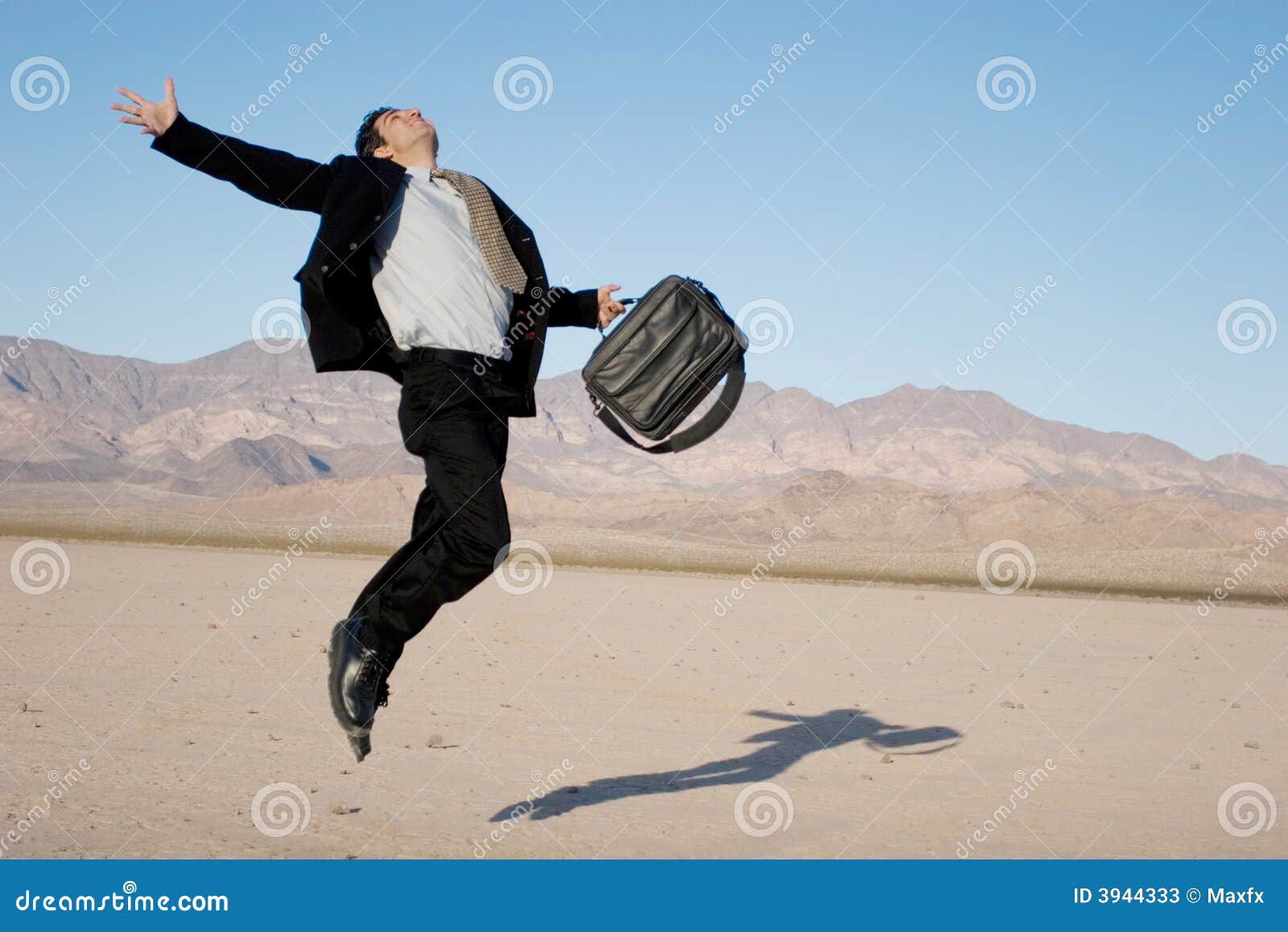 Ecstatic business man stock image. Image of energy, powerful - 3944333