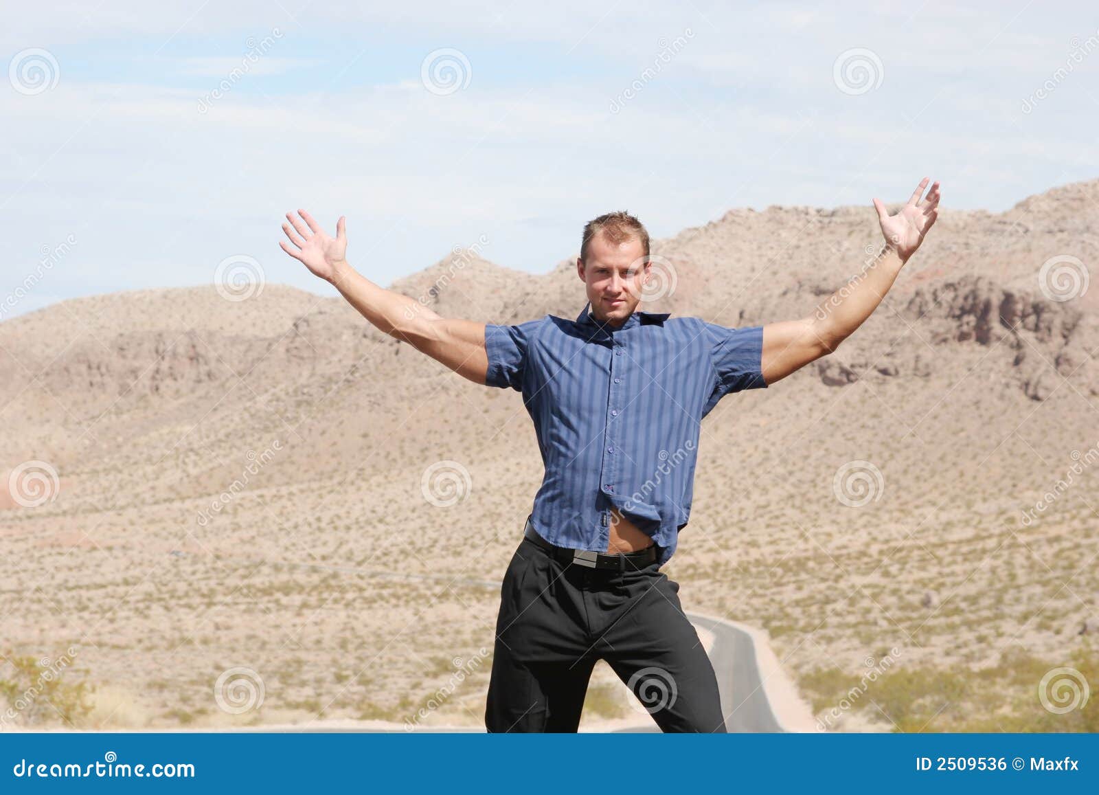 Ecstatic businessman stock photo. Image of manager, attractive - 2509536