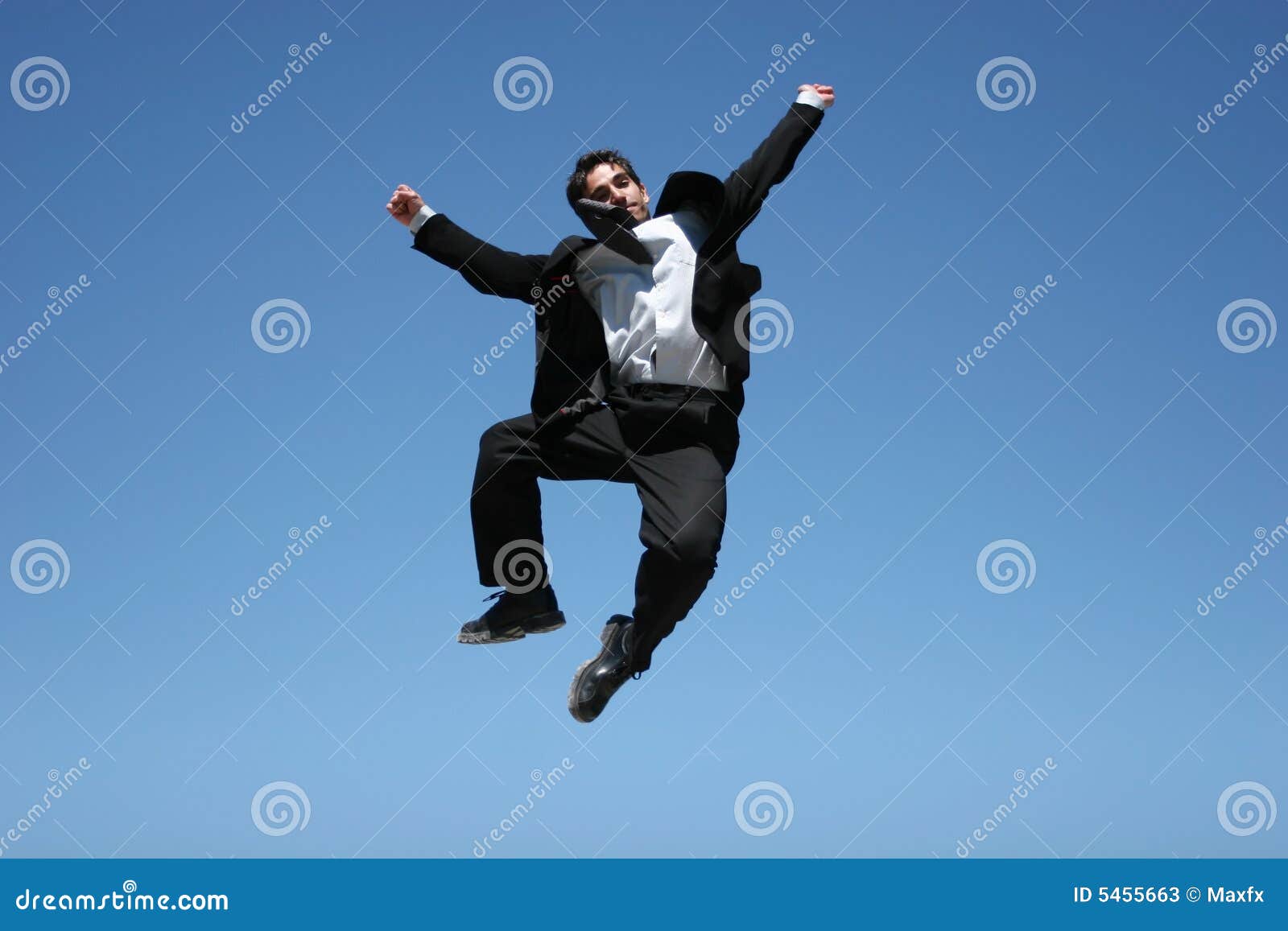 Ecstatic Businessman Stock Photos - Image: 5455663