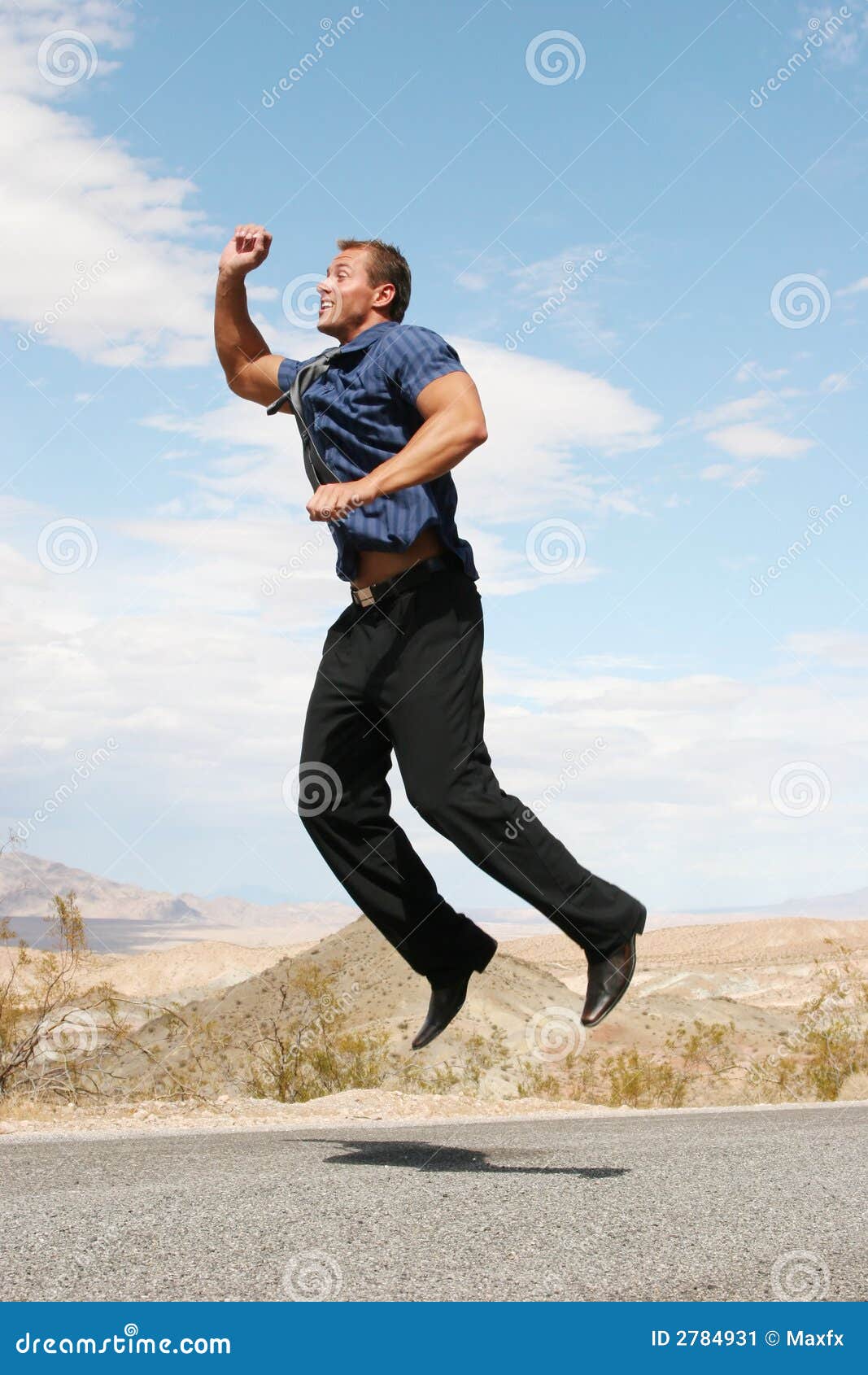 Ecstatic Businessman Jumping Stock Image - Image of confident, ecstatic ...