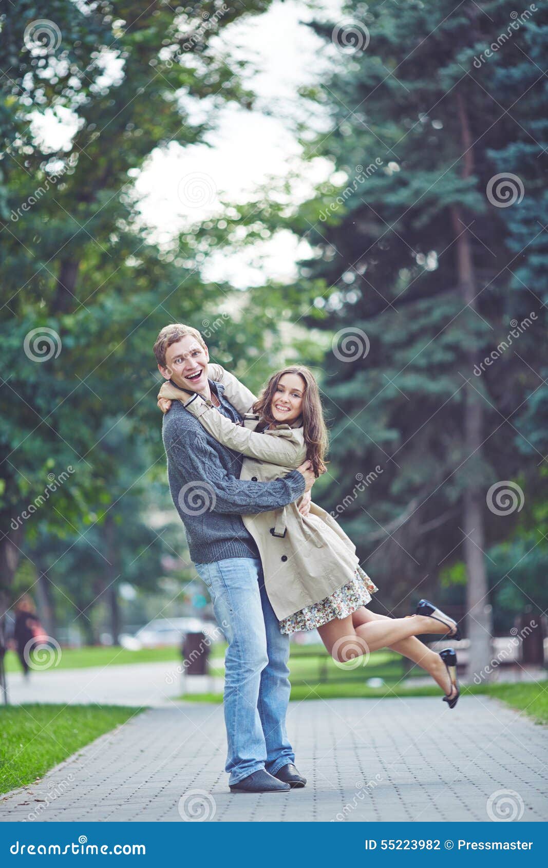 Ecstatic couple stock photo. Image of smiling, relationship - 55223982