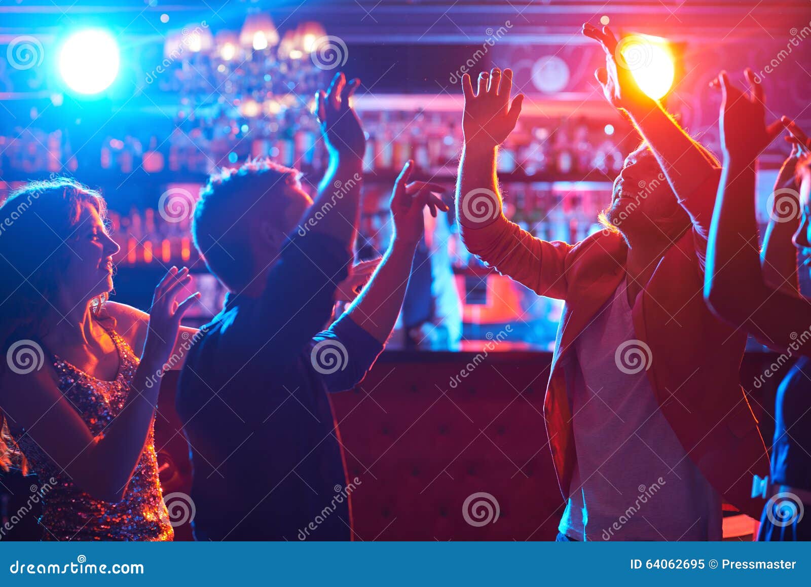 Ecstatic dancers stock image. Image of restaurant, disco - 64062695