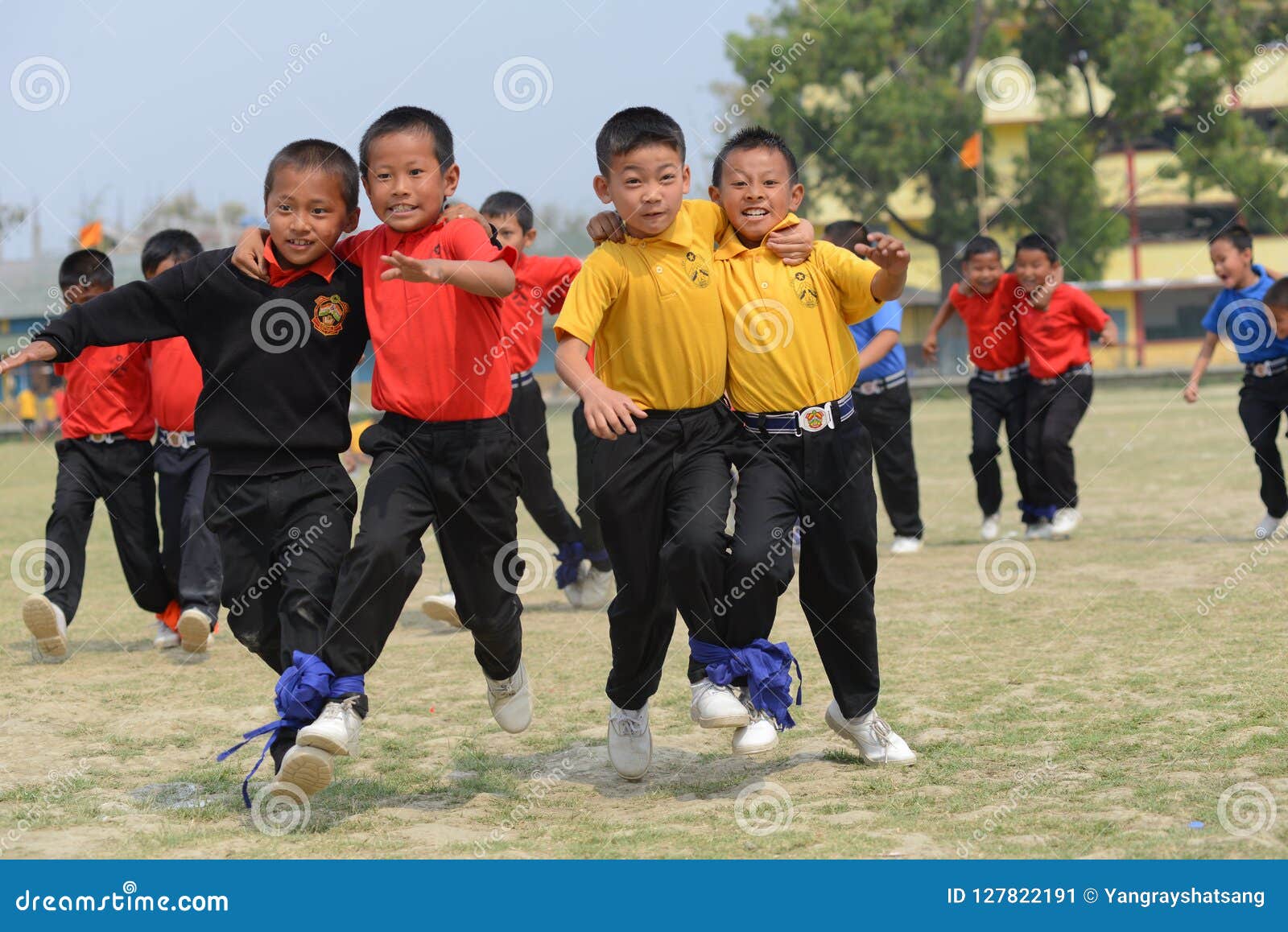 Ecstatic School Students Competing in Three Legged Race Editorial Photo ... Ecstatic School Students Competing in Three Legged Race Editorial Photo ...