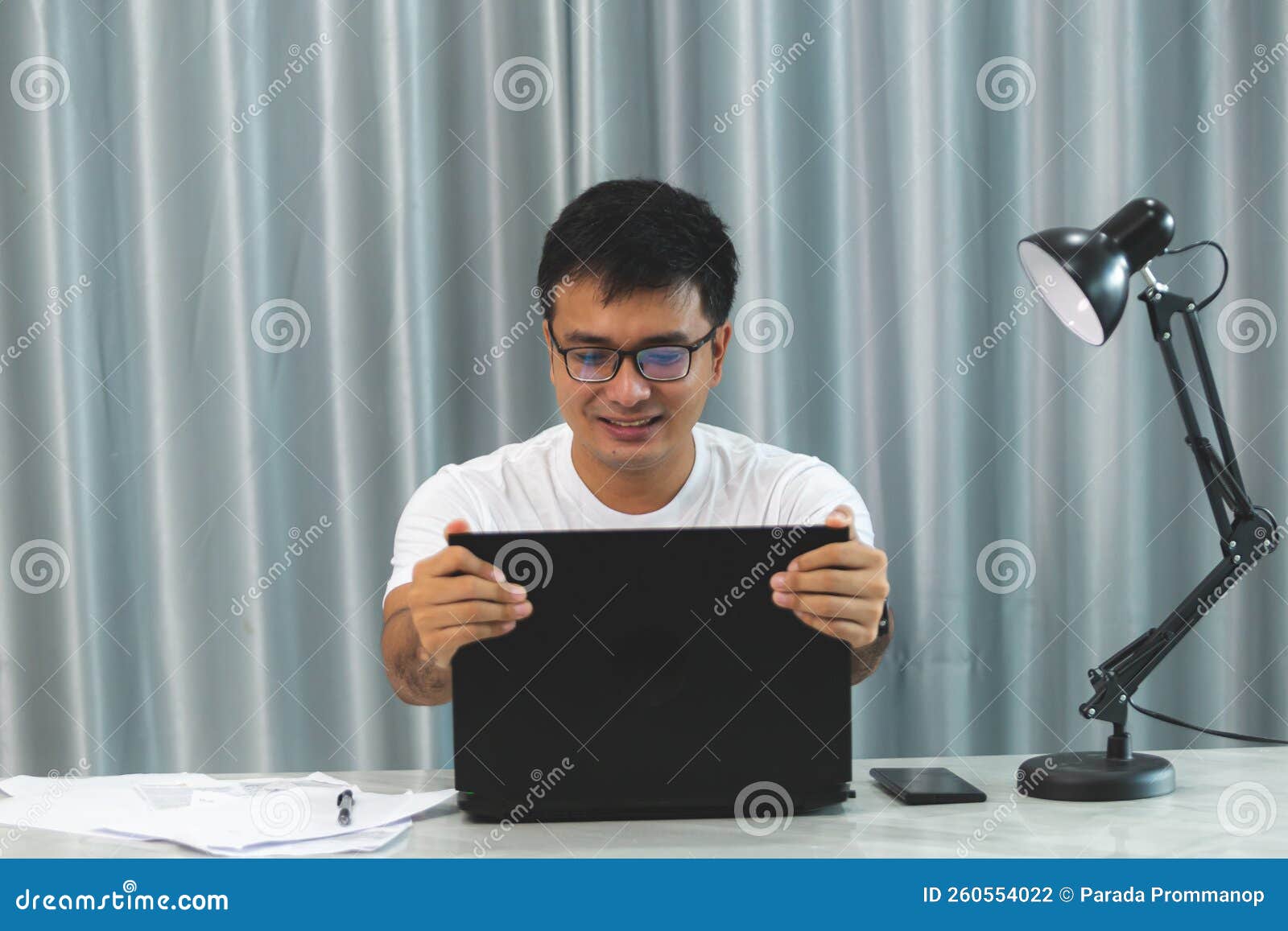 Ecstatic Web Developer Screaming in Joy and Making Gestures Celebrating ...