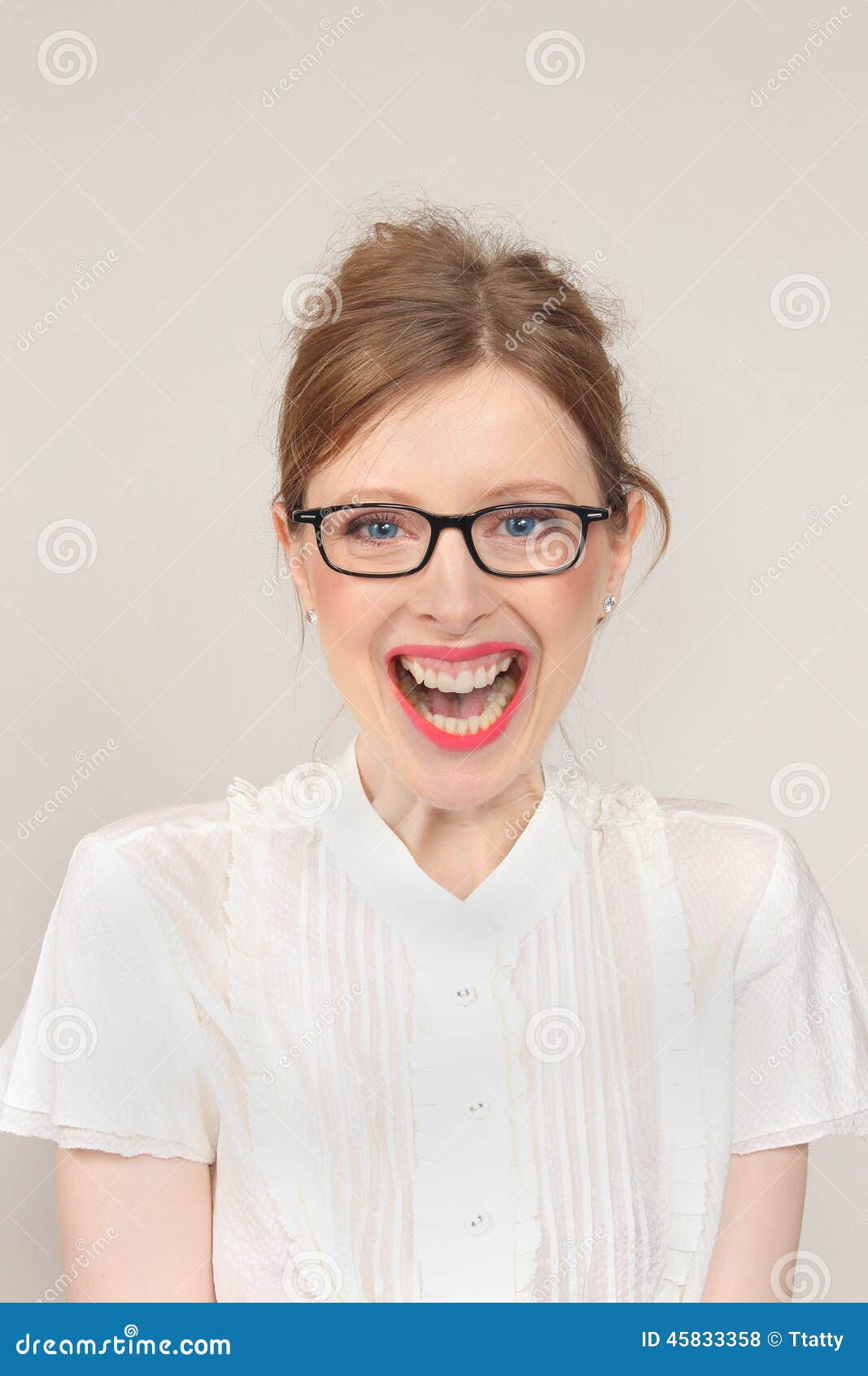 Ecstatic stock photo. Image of pretty, expression, beautiful - 45833358