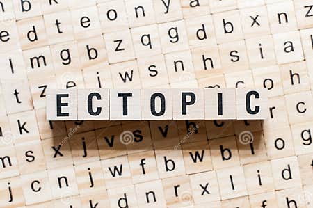 Ectopic Word Concept on Cubes Stock Photo - Image of drawing, infertile ...
