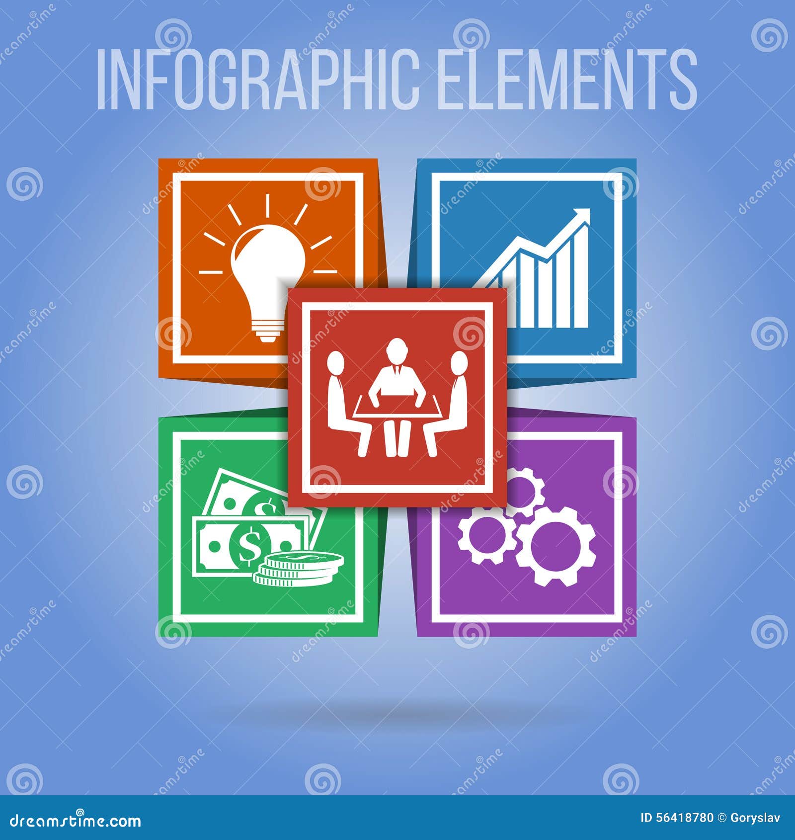 Ector Infographic Elements With Integrated Icons Vector Illustration ...