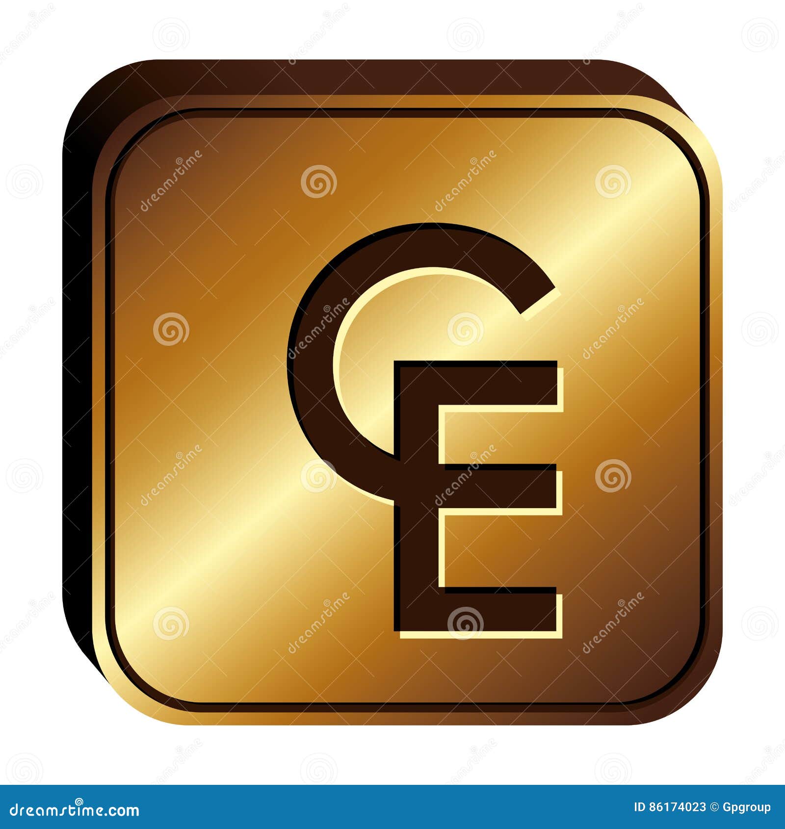 ECU Currency Symbol Icon Stock Illustration | CartoonDealer.com #86174023
