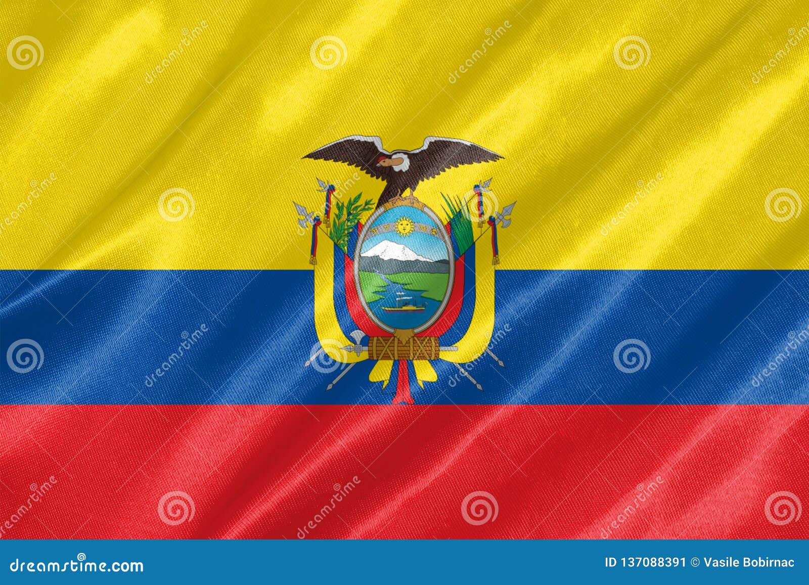 Ecuador Flag stock image. Image of quito, america, patriotism - 137088391