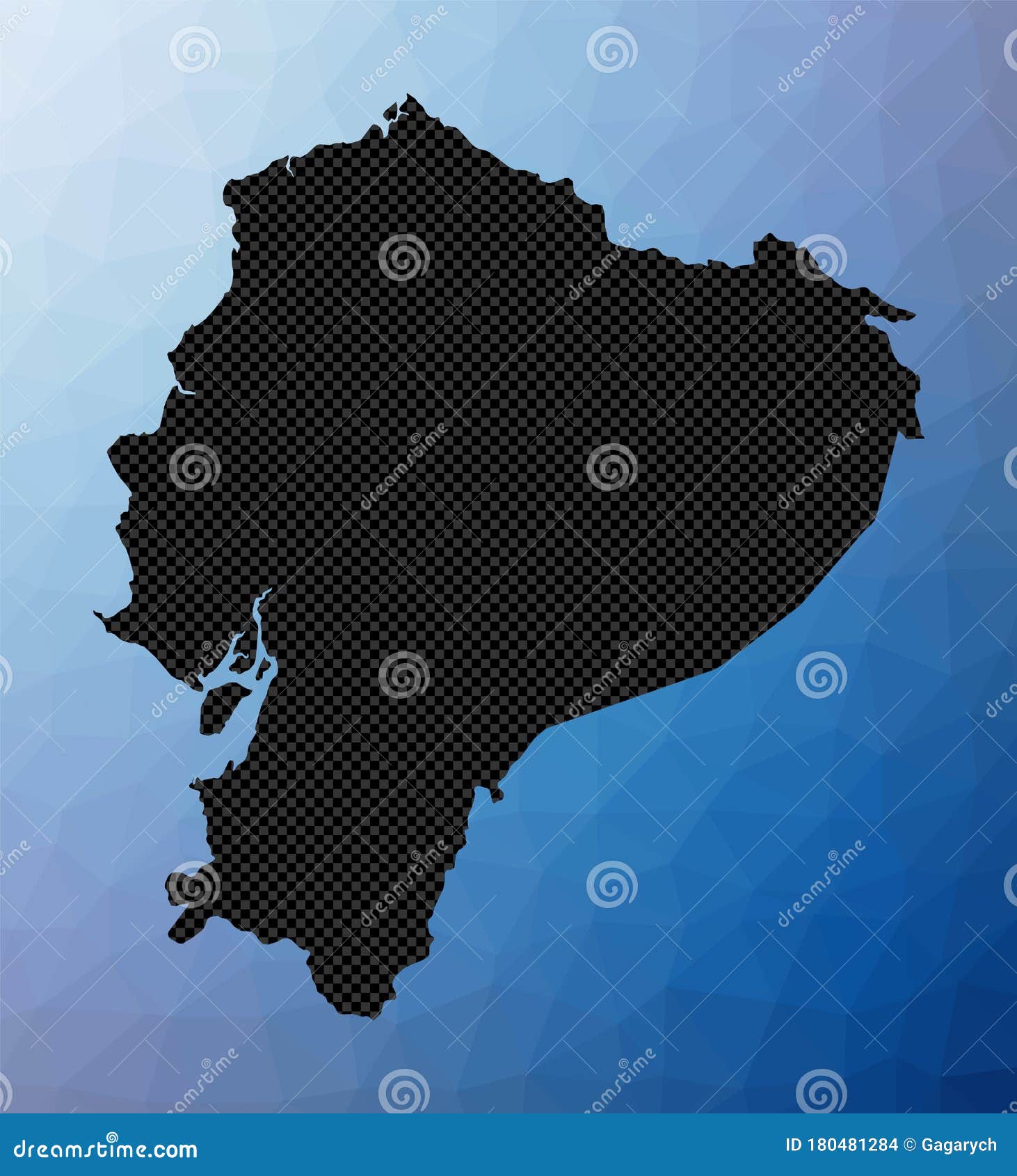 Ecuador geometric map. stock vector. Illustration of flat - 180481284