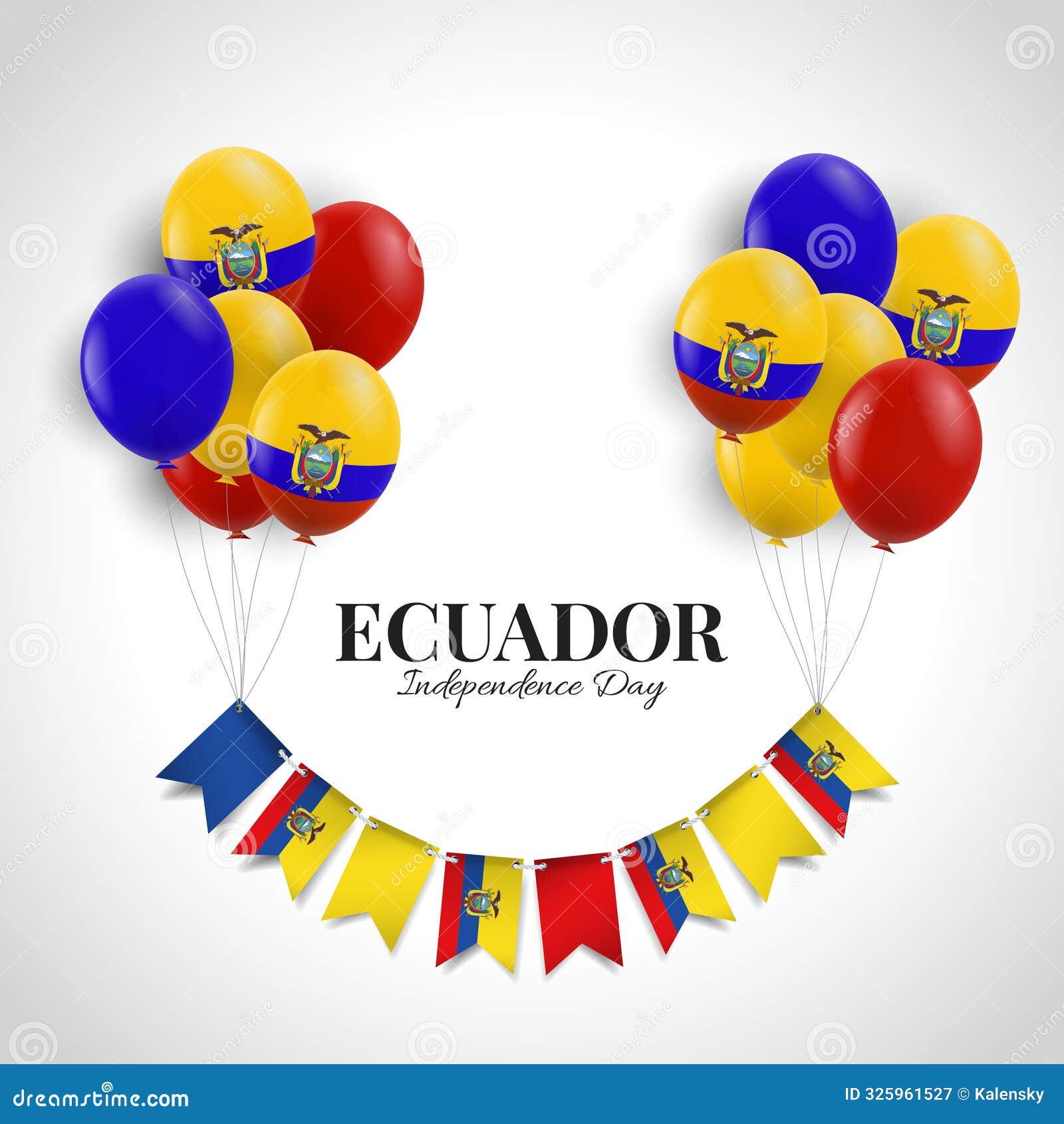 Ecuador Independence Day stock illustration. Illustration of democratic ...