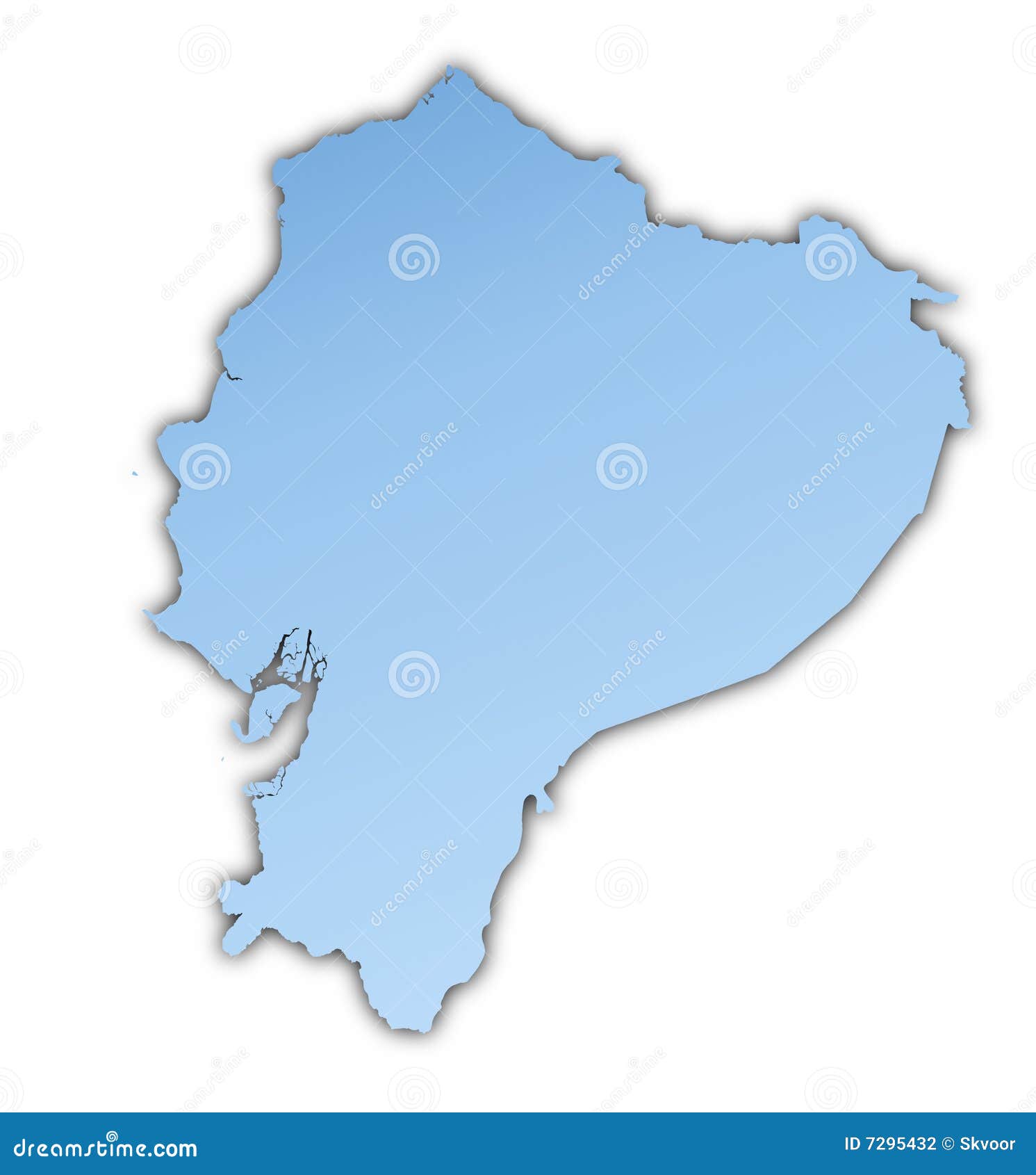 Ecuador Map. Cartoon Vector | CartoonDealer.com #135169247