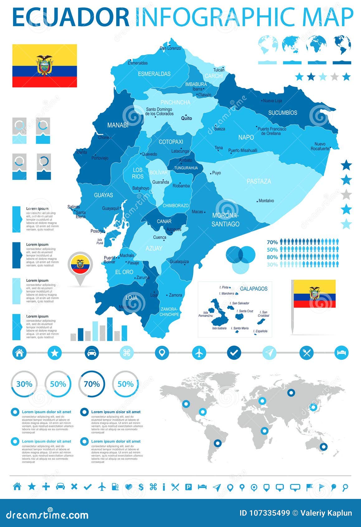 Ecuador - Mapa Y Bandera Infographic - Ejemplo Detallado Del Vector ... Ecuador - Mapa Y Bandera Infographic - Ejemplo Detallado Del Vector ...