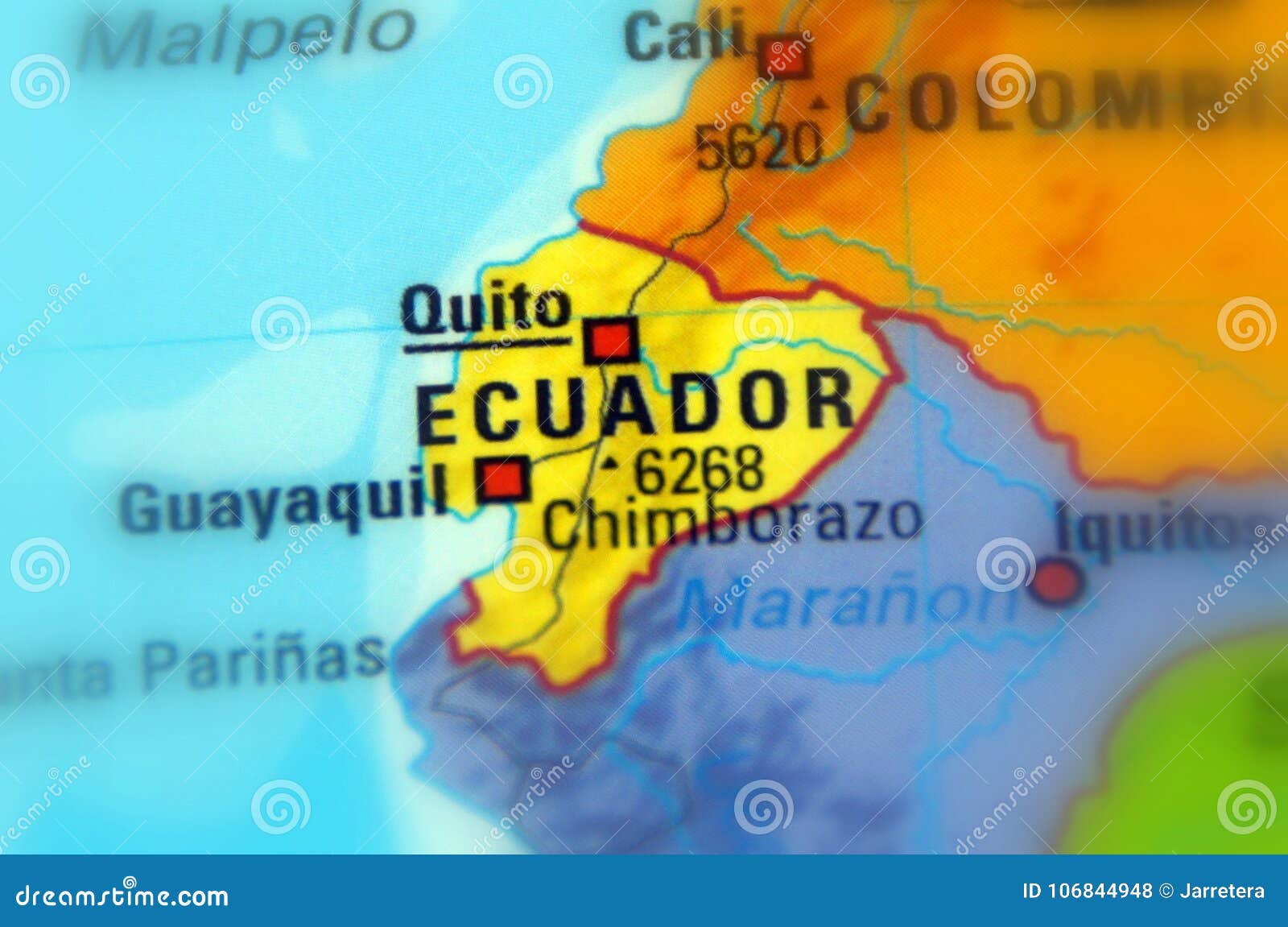 Republic of Ecuador. stock photo. Image of america, country - 106844948