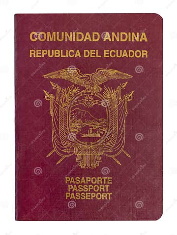 Ecuador Passport stock image. Image of documentation - 85303751