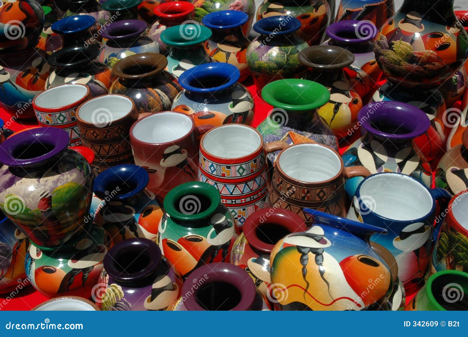 Ecuador pottery stock image. Image of village, cans, arts - 342609