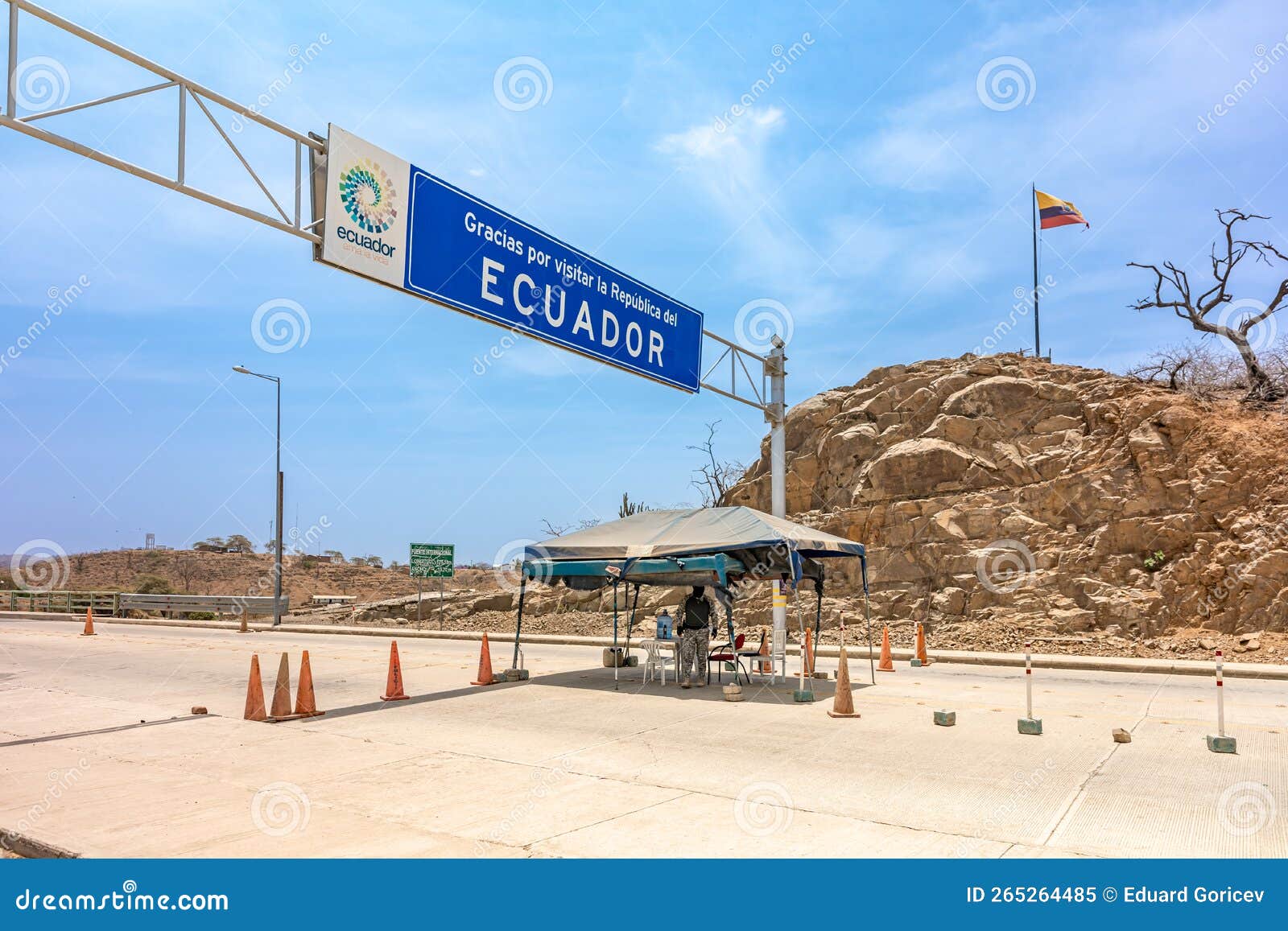 Ecuador - September 22, 2022: Border Crossing To Ecuador Editorial ...