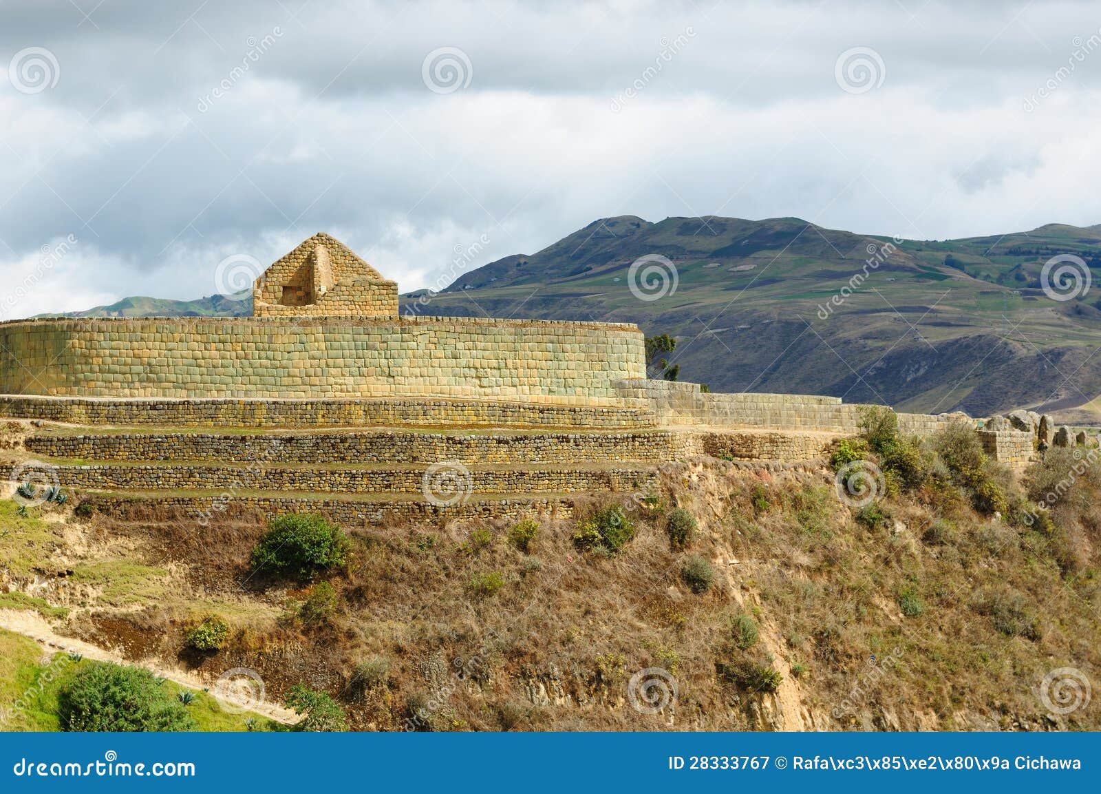 Ecuador, Sitio Del Inca De Ingapirca Imagen de archivo - Imagen de ...