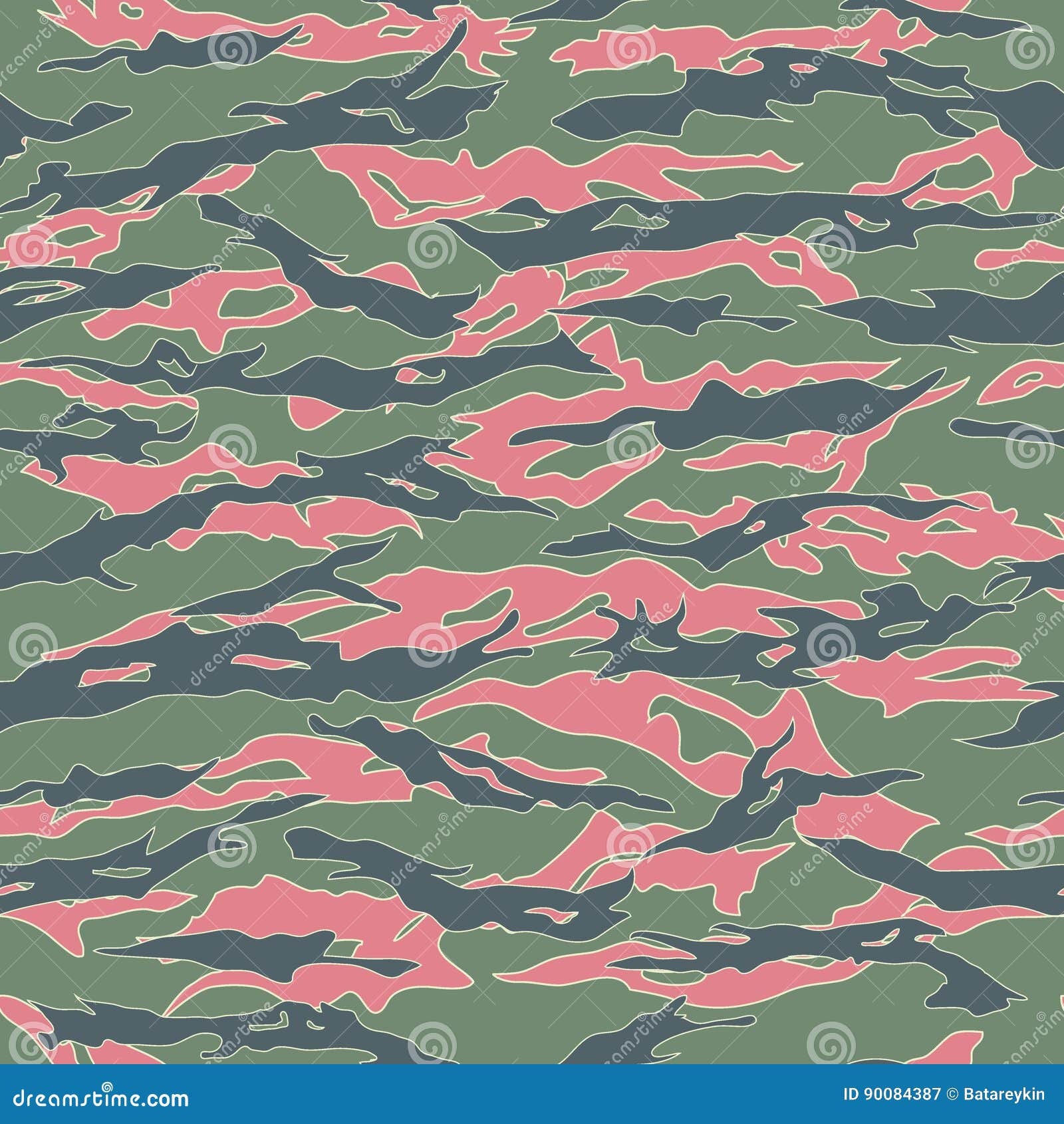 Camouflage Seamless Pattern Cartoon Vector | CartoonDealer.com #54603271