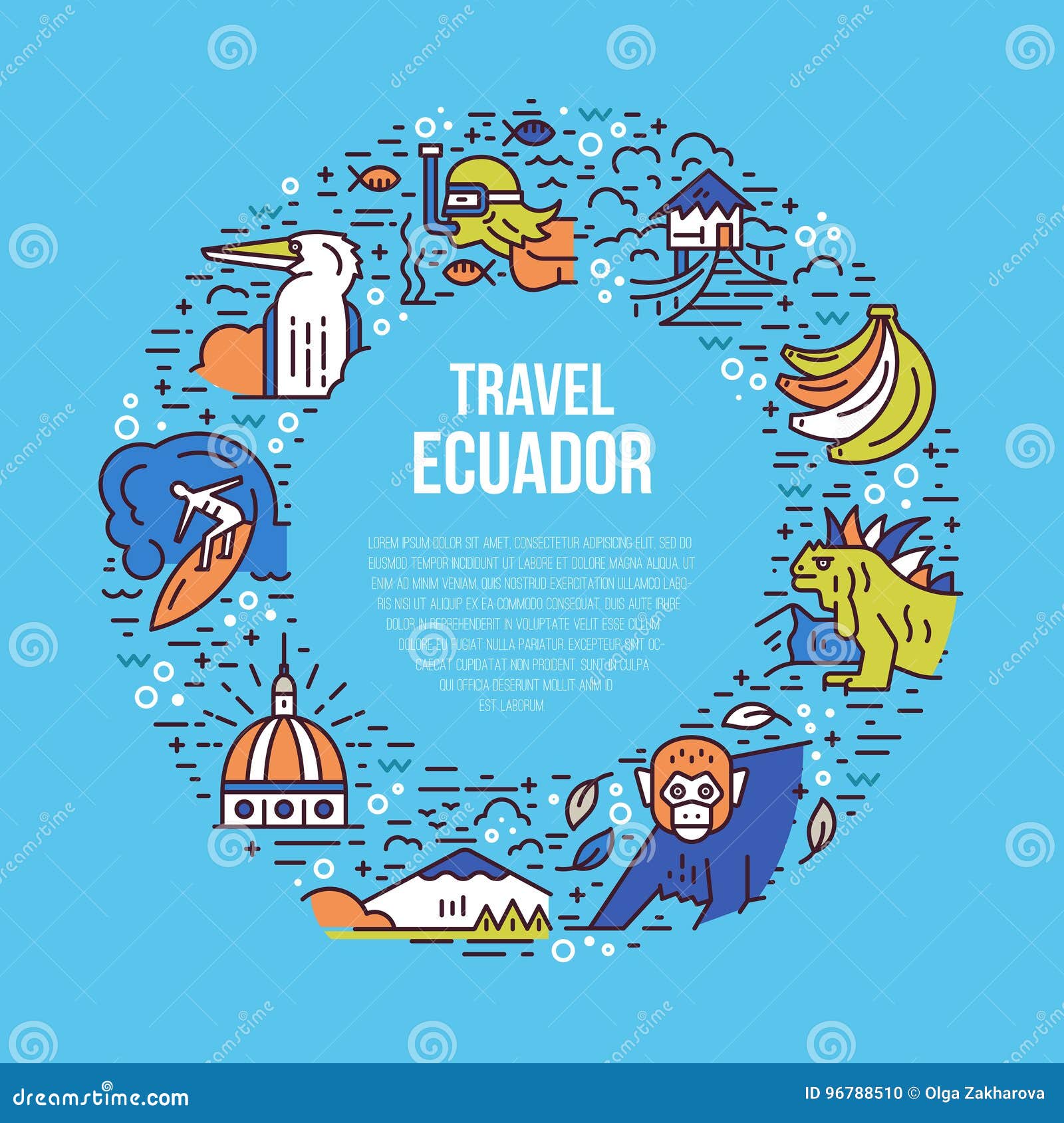 Ecuador Vector Illustration Stock Vector - Illustration of nation ...