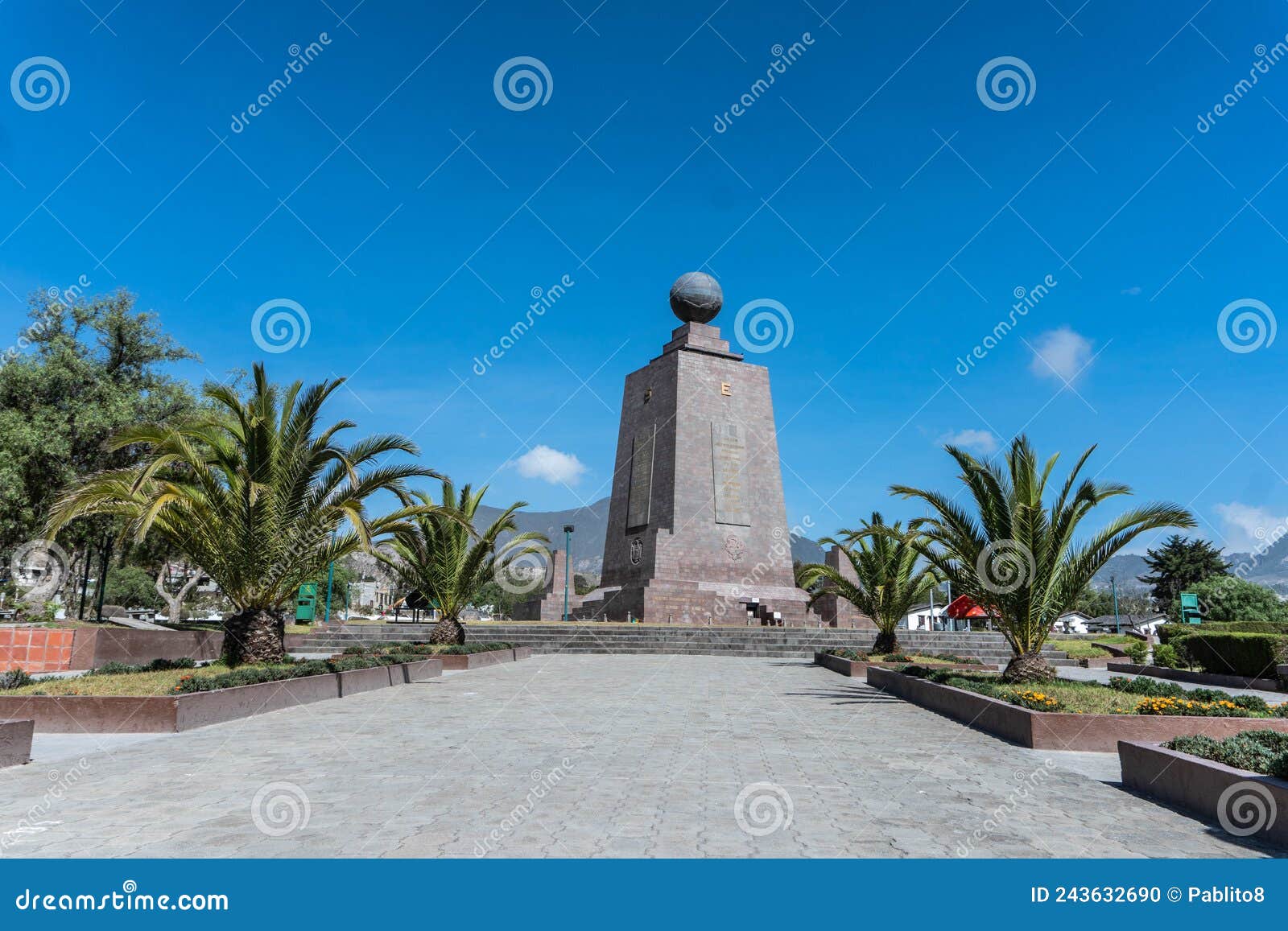 Ecuator Symbol Statue in Ecuador Stock Photo - Image of sculpture ...