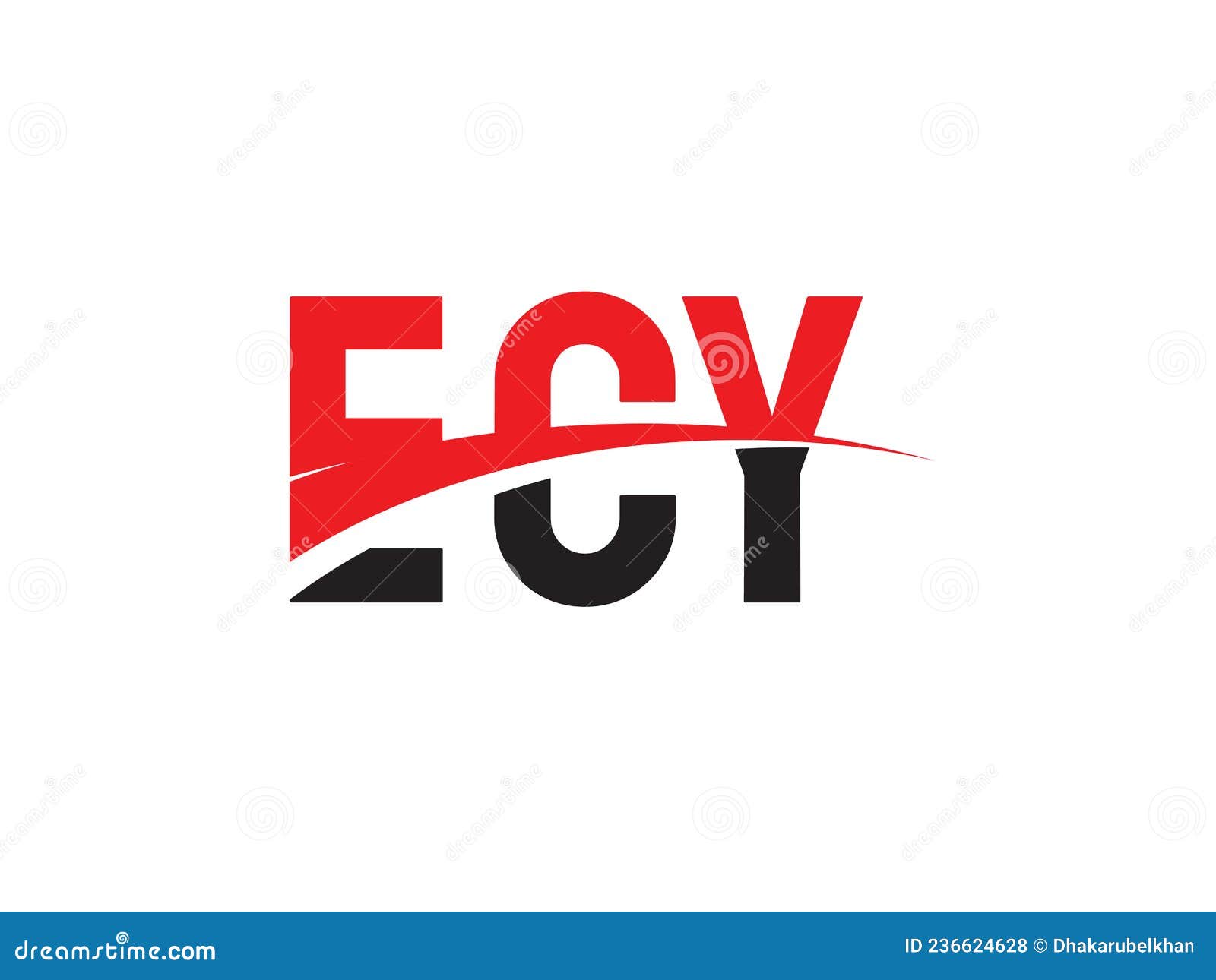 ECY Letter Initial Logo Design Vector Illustration Stock Vector ...