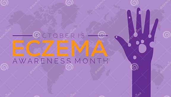 Eczema Awareness Month is Observed Every Year on October. Stock ...