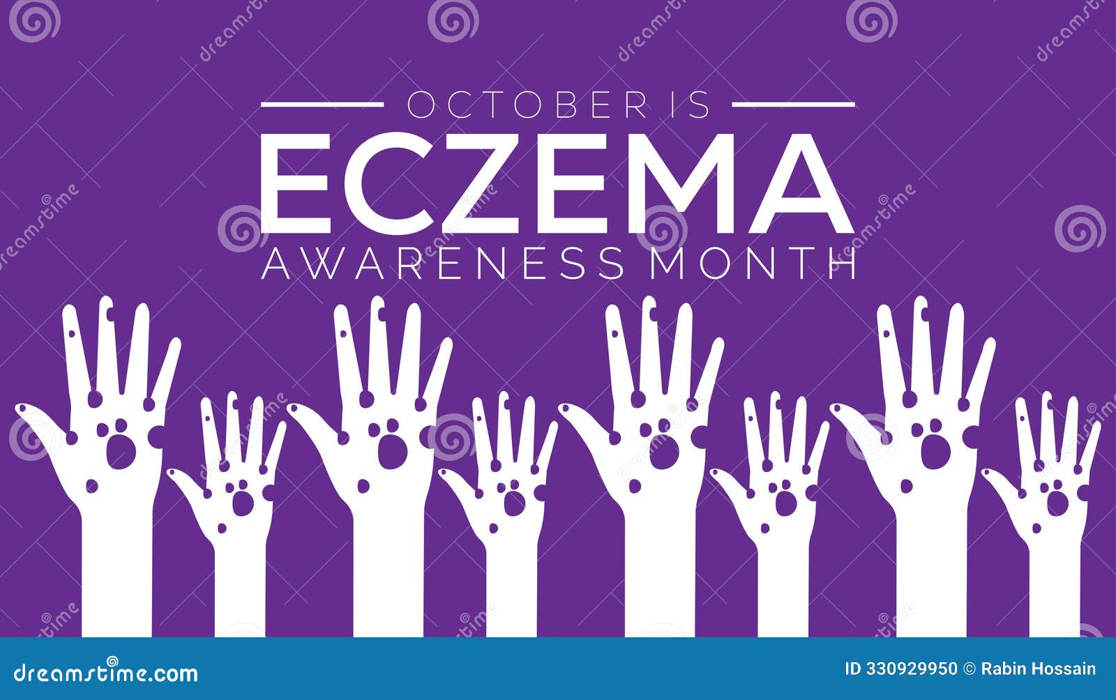 Eczema Awareness Month is Observed Every Year on October. Stock Vector ...