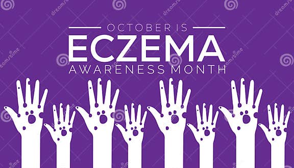 Eczema Awareness Month is Observed Every Year on October. Stock Vector ...