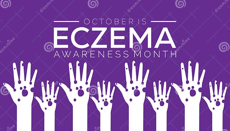 Eczema Awareness Month is Observed Every Year on October. Stock Vector ...