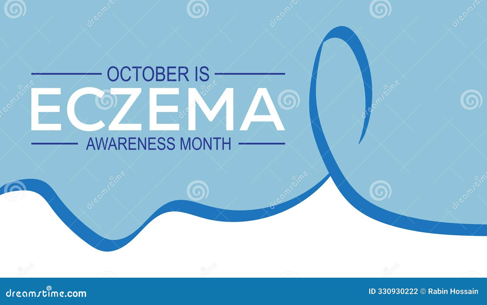 Eczema Awareness Month is Observed Every Year on October. Stock ...
