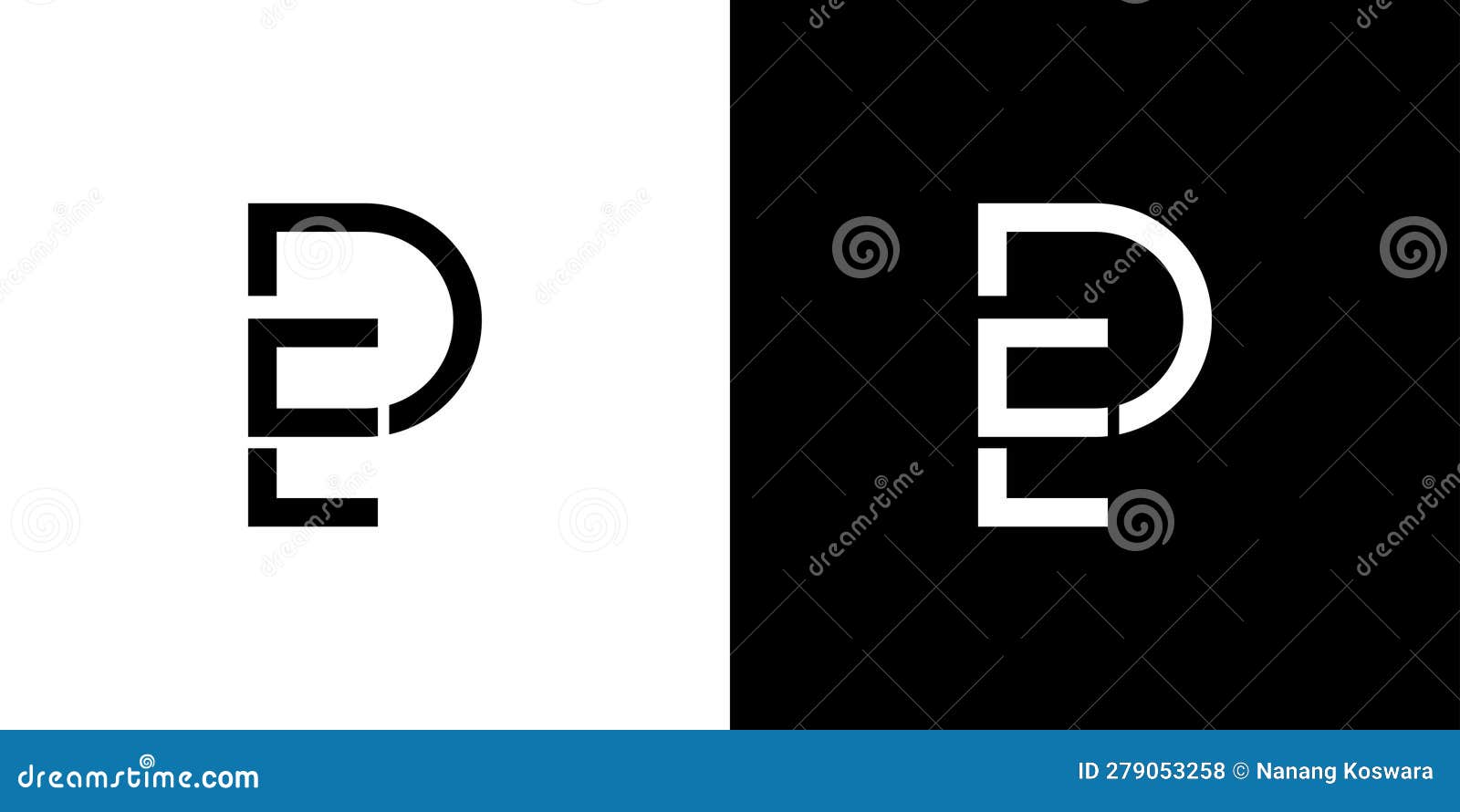 ED or DE Logo, ED or DE Monogram, Initial ED Logo, Letter ED Logo, Icon ...