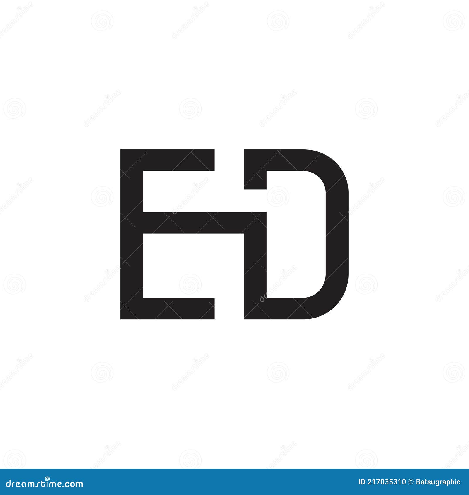 Ed Initial Letter Vector Logo Stock Vector - Illustration of company ...