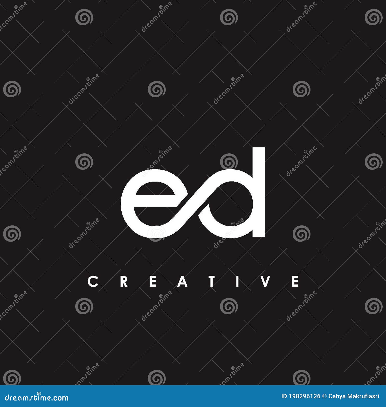 ED Letter Initial Logo Design Template Vector Illustration Stock Vector ...