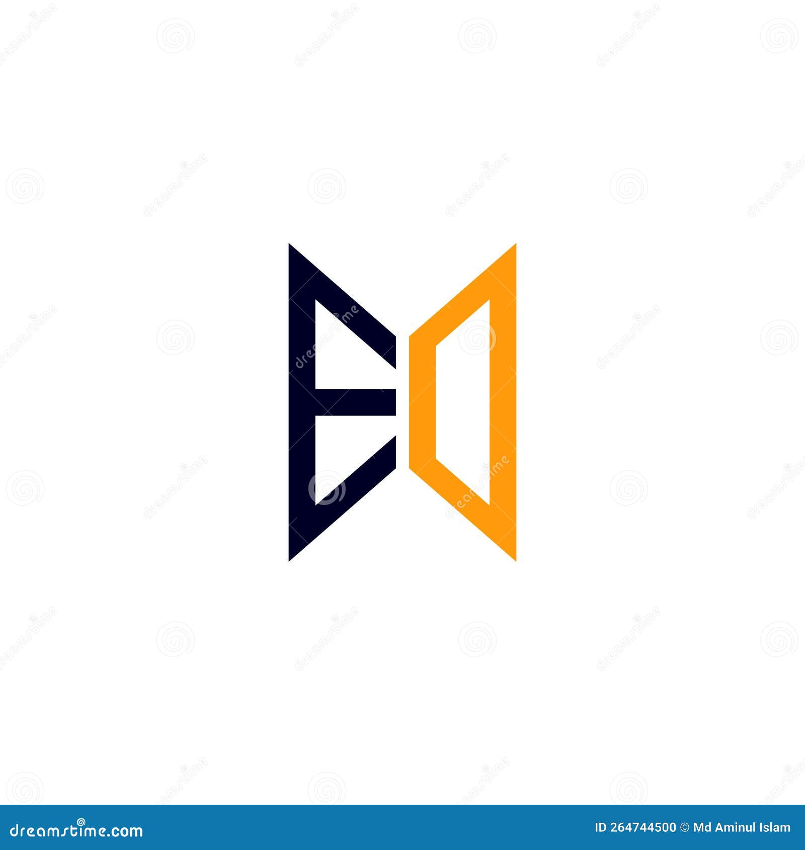 ED Letter Logo Creative Design with Vector Graphic, Stock Vector ...