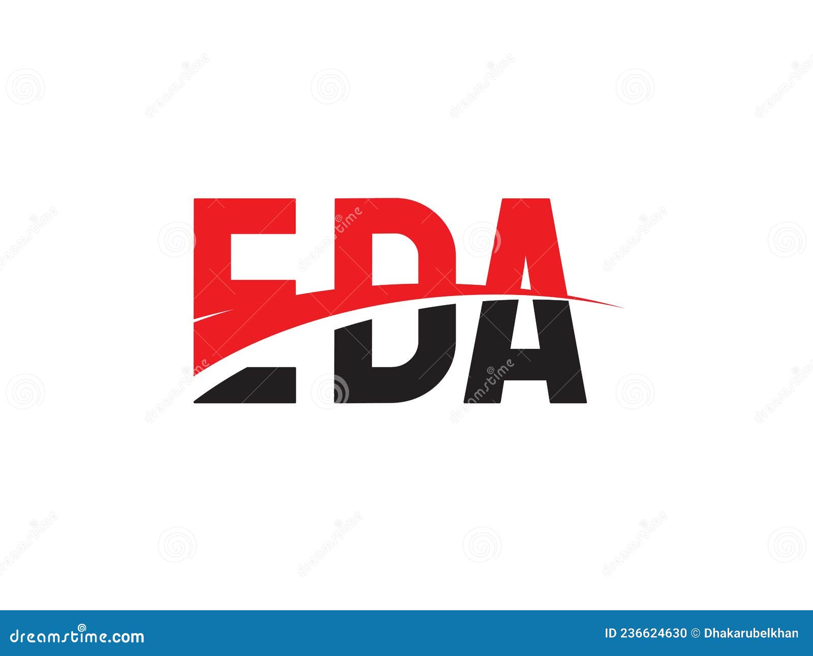 EDA Letter Initial Logo Design Vector Illustration Stock Vector ...