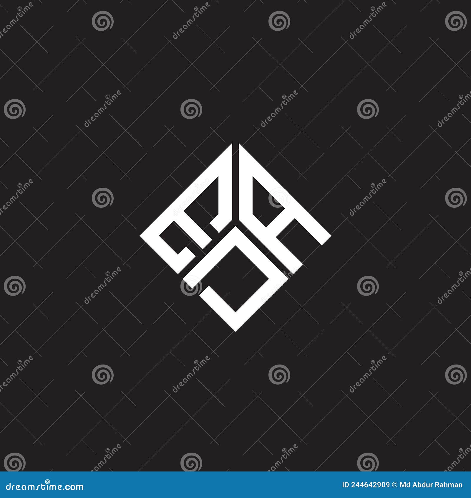 EDA Letter Logo Design On Black Background. EDA Creative Initials ...