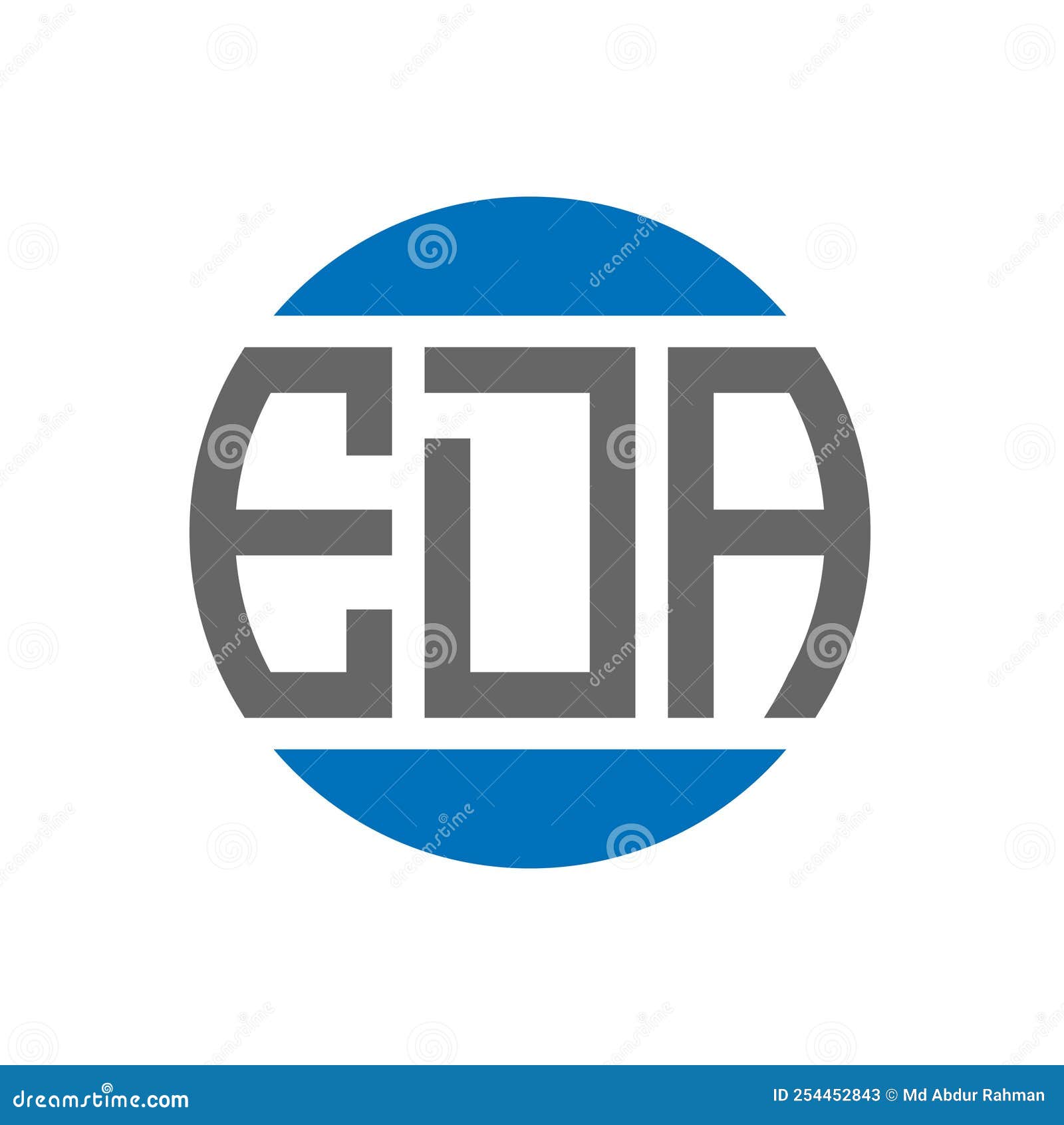 EDA Letter Logo Design On White Background. EDA Creative Initials ...