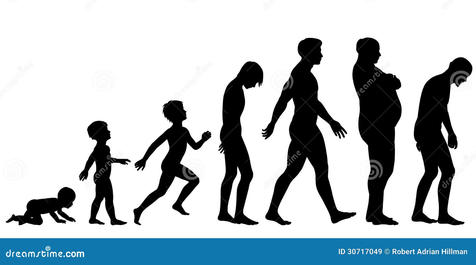 Edades del hombre ilustración del vector. Ilustración de edades - 30717049