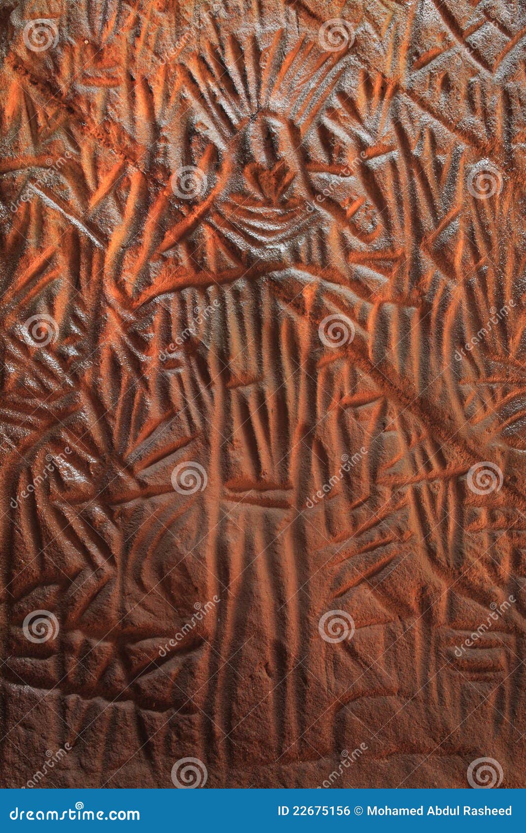 Edakkal cave-Petroglyph stock photo. Image of petroglyph - 22675156