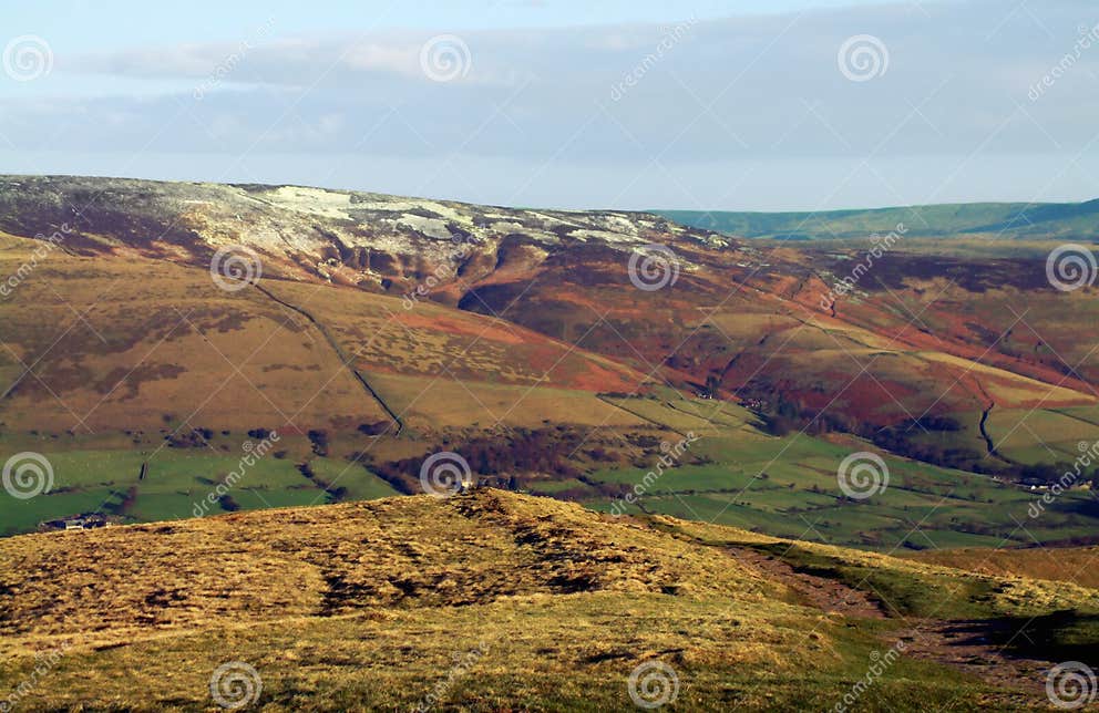 Edale Valley stock photo. Image of peak, summit, vegetation - 2845702