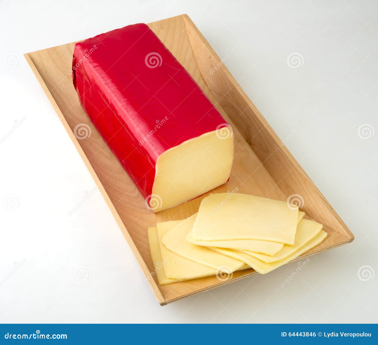 Edam cheese stock photo. Image of slice, piece, background - 64443846