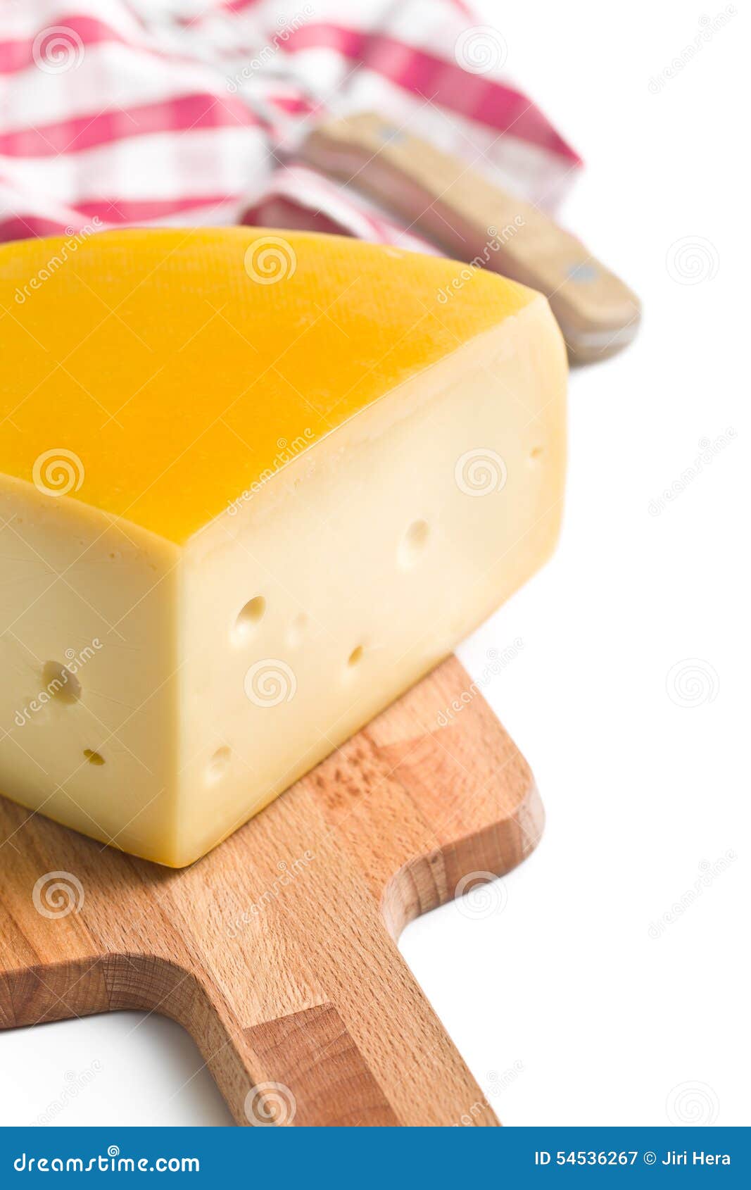 Edam cheese stock image. Image of isolated, healthy, hard - 54536267