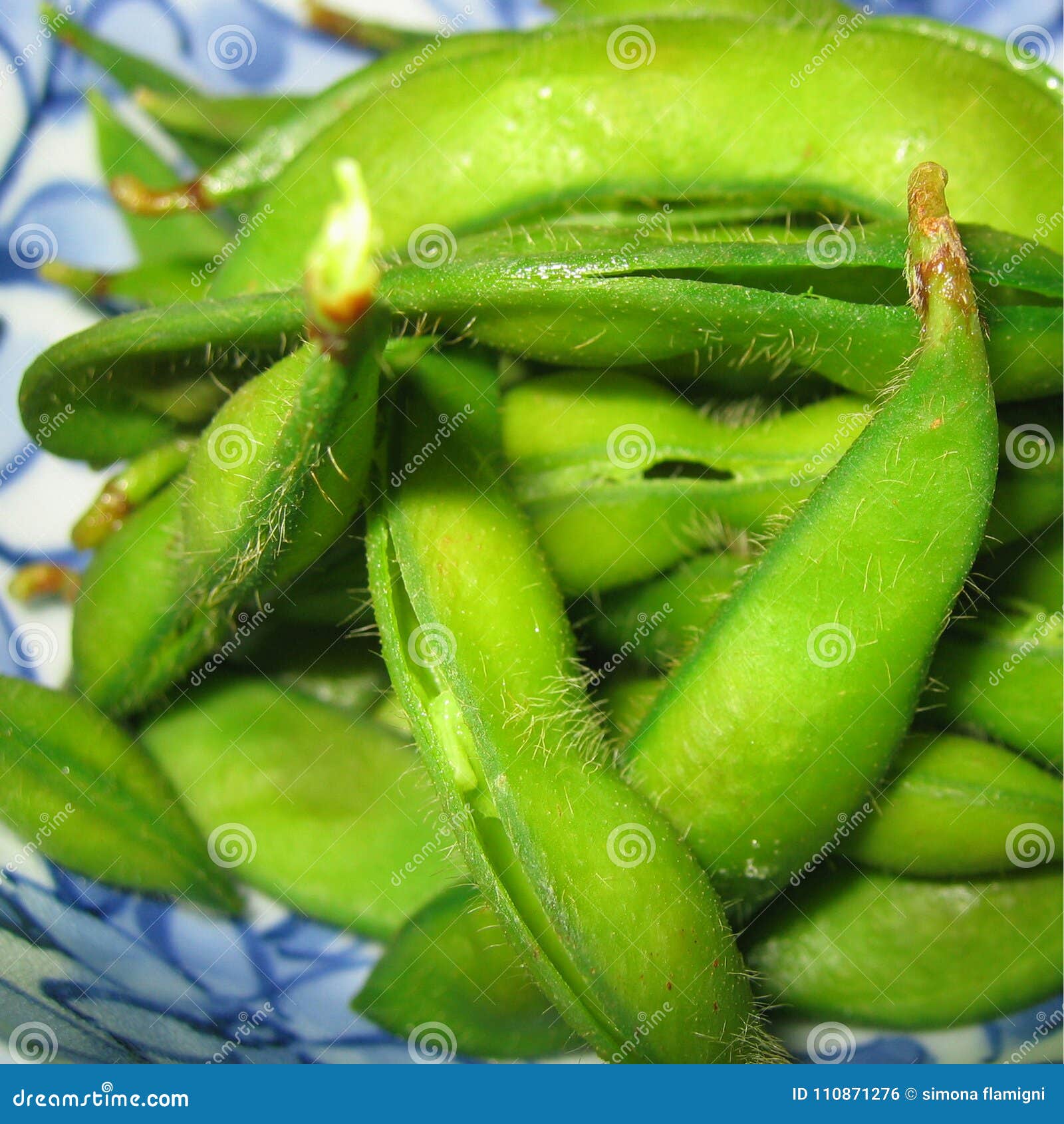 Edamame beans closeup stock photo. Image of asian, protein - 110871276