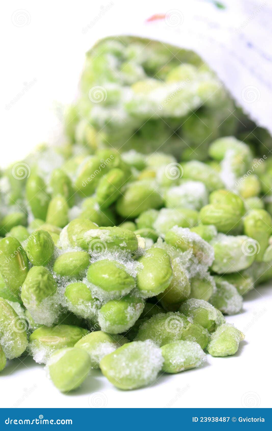 Edamame congelado imagem de stock. Imagem de congelado - 23938487