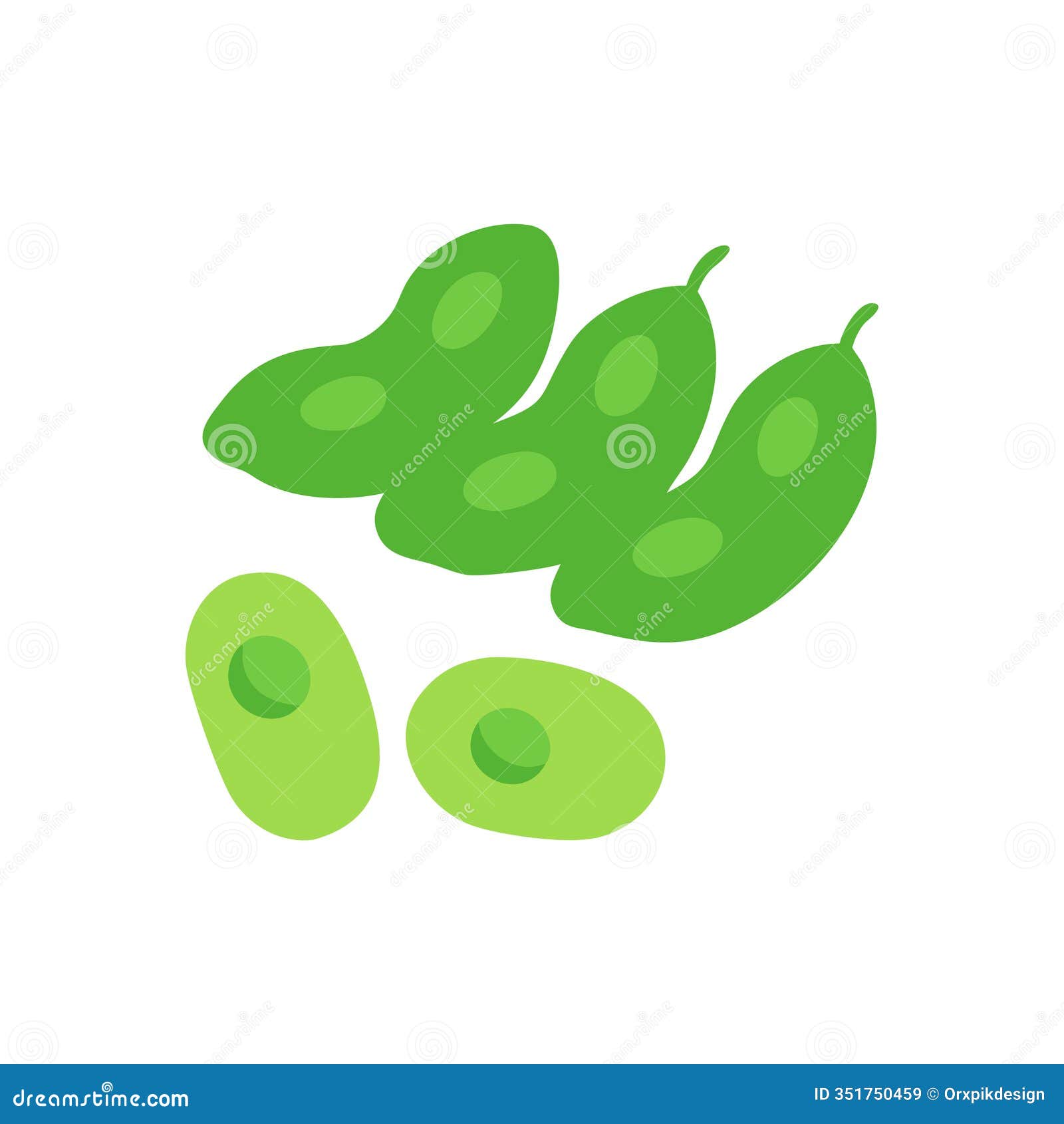 Edamame Icon for Healthy Snacking Stock Vector - Illustration of food ...