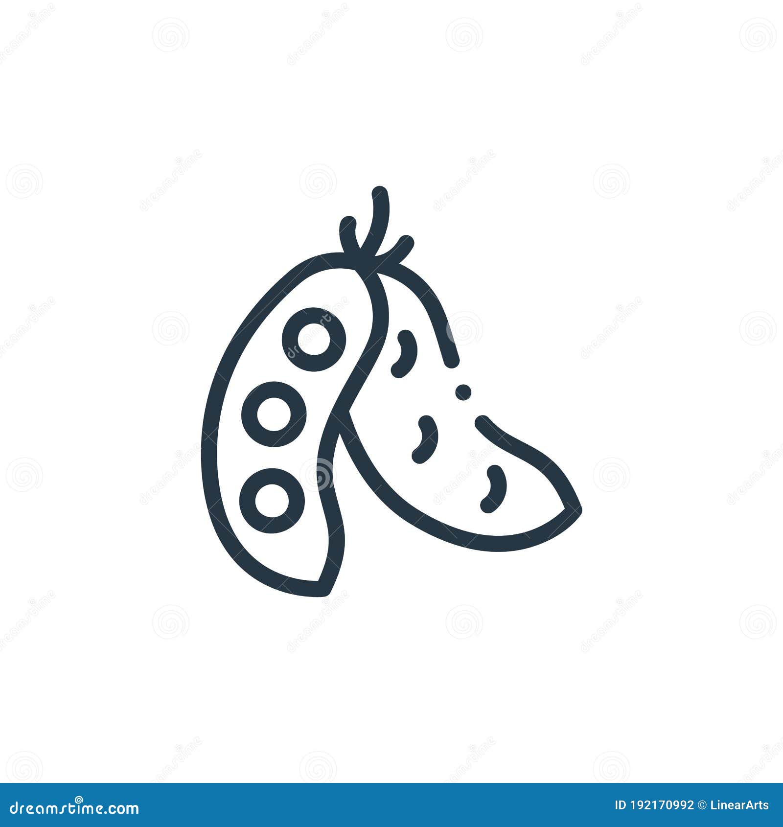 Edamame Icon Vector from Nutrition Concept. Thin Line Illustration of ...