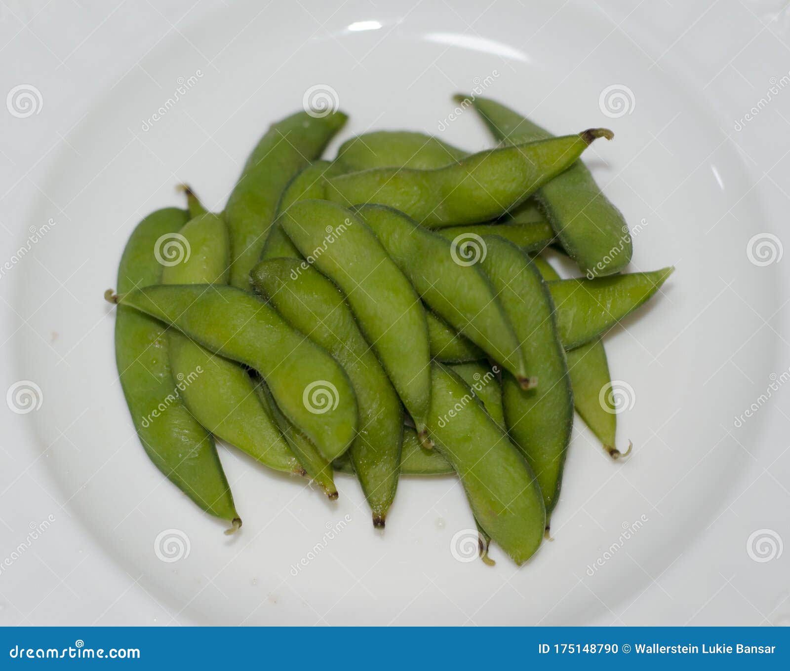 Edamame on plate stock photo. Image of eaten, phone - 175148790