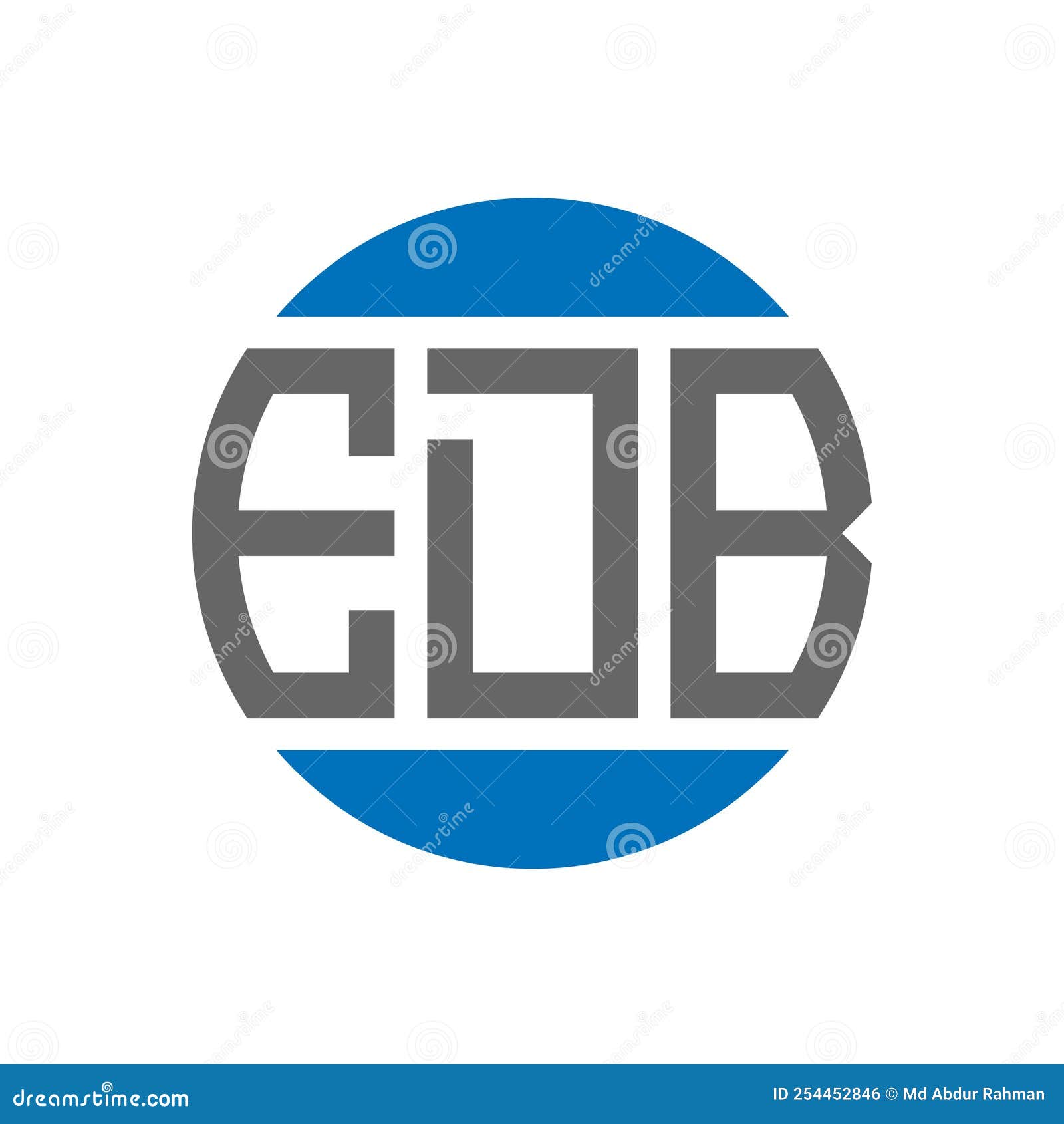 EDB Letter Logo Design on White Background. EDB Creative Initials ...